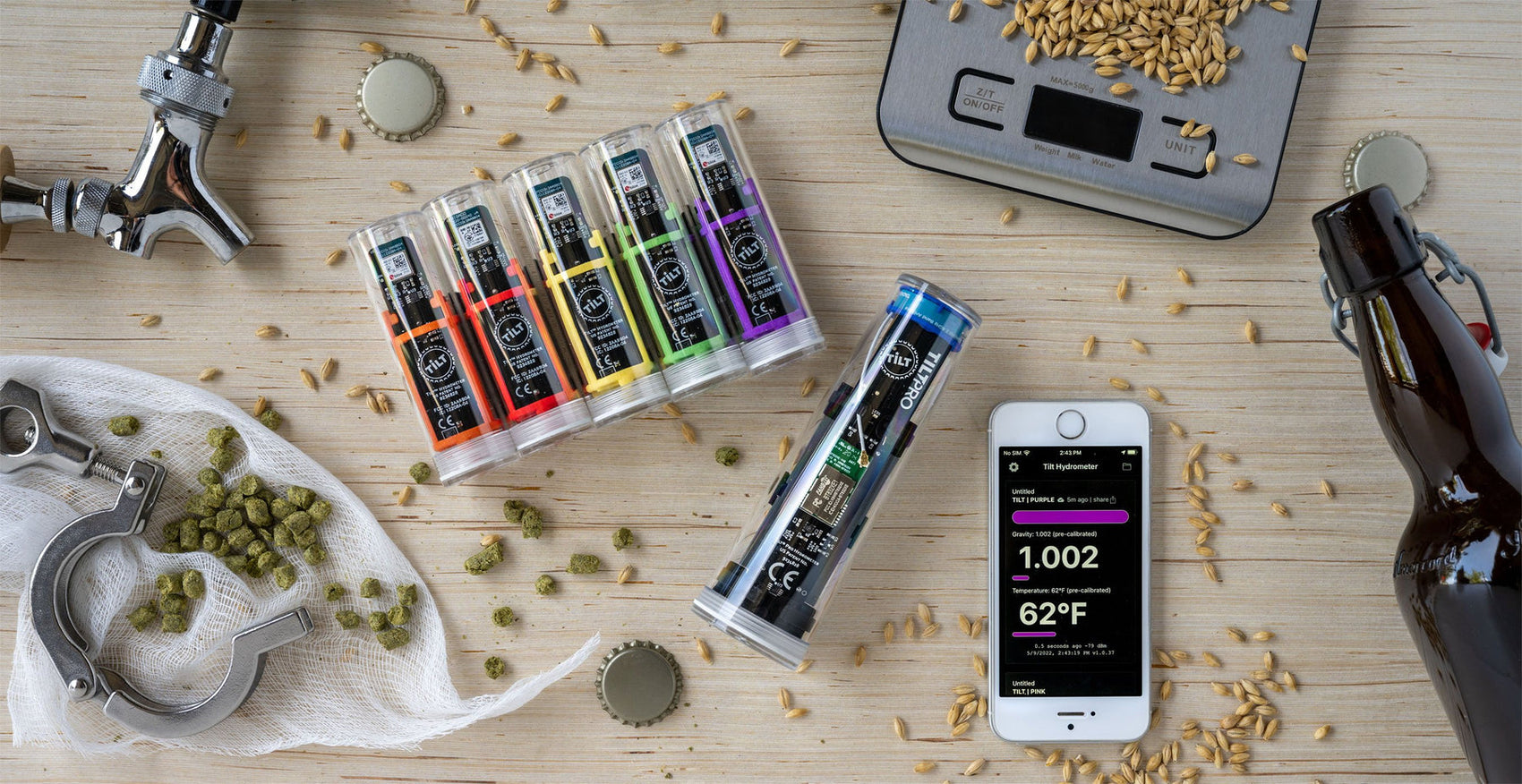 Tilt Hydrometer Bluetooth Gravity Readings Howdybrewer