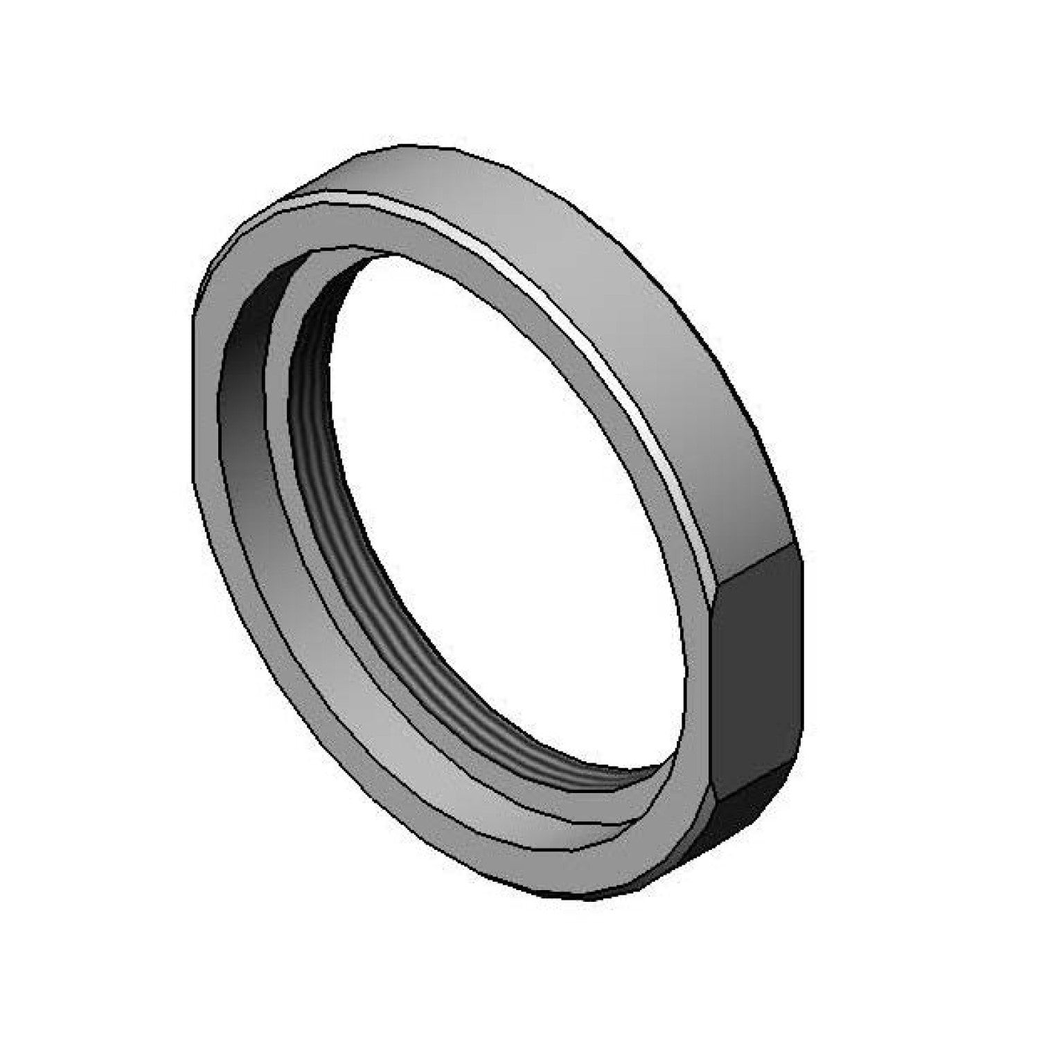 B-1120 Escutcheon Lock Nut, Chrome-Plated Brass (Old Style) – HowdyBrewer