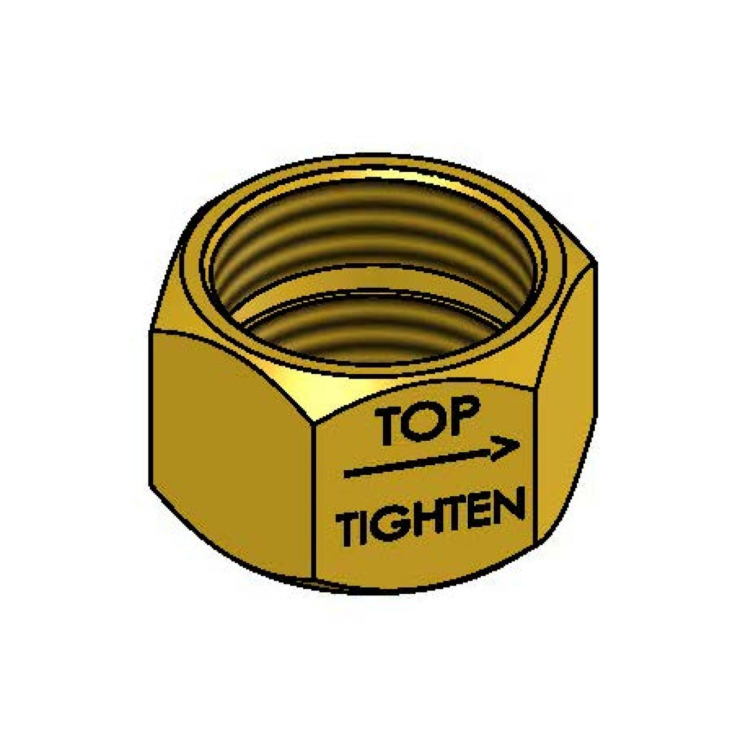 Spreader Coupling Nut (Brass) – HowdyBrewer