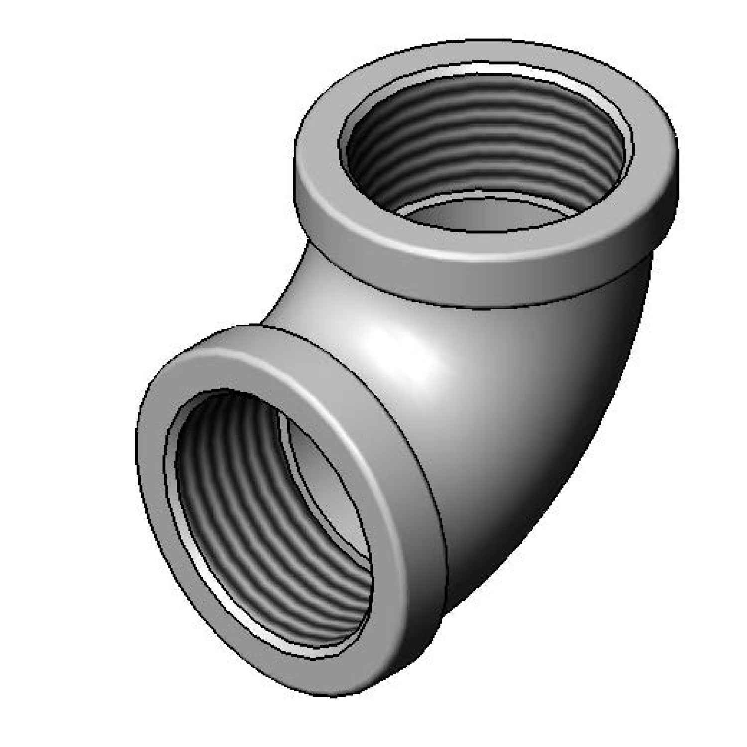 T&S Brass 001720-40 3/4" NPT Cast Elbow - Chrome – HowdyBrewer