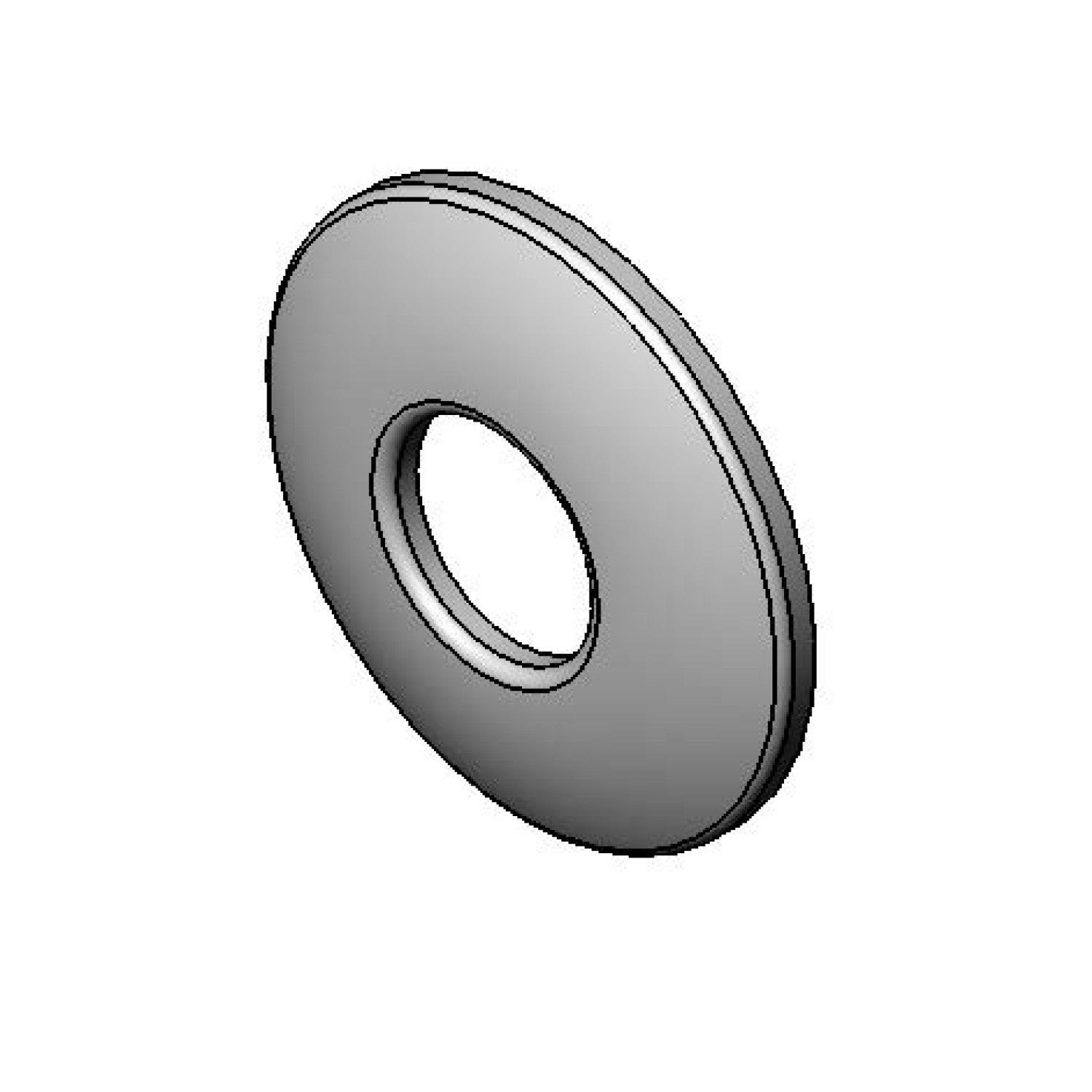 T&S 004831-40 3/4" Escutcheon w/ Teeth, Chrome Plated – HowdyBrewer