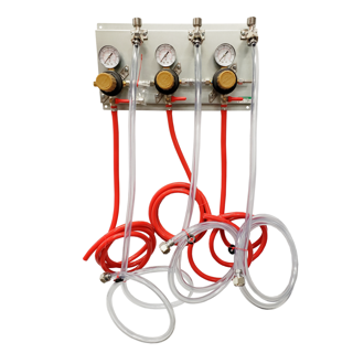 Three-Section Tap Panel with Complete Bracket and Tubing Set – HowdyBrewer