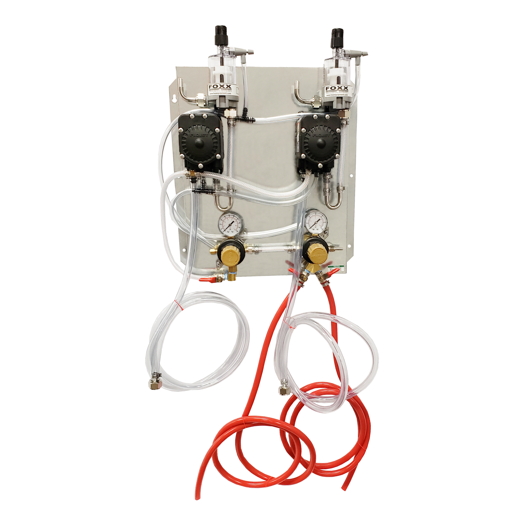 Dual Beer Pump Panel with 2 FOBs and Tap Connection Tube Set – HowdyBrewer