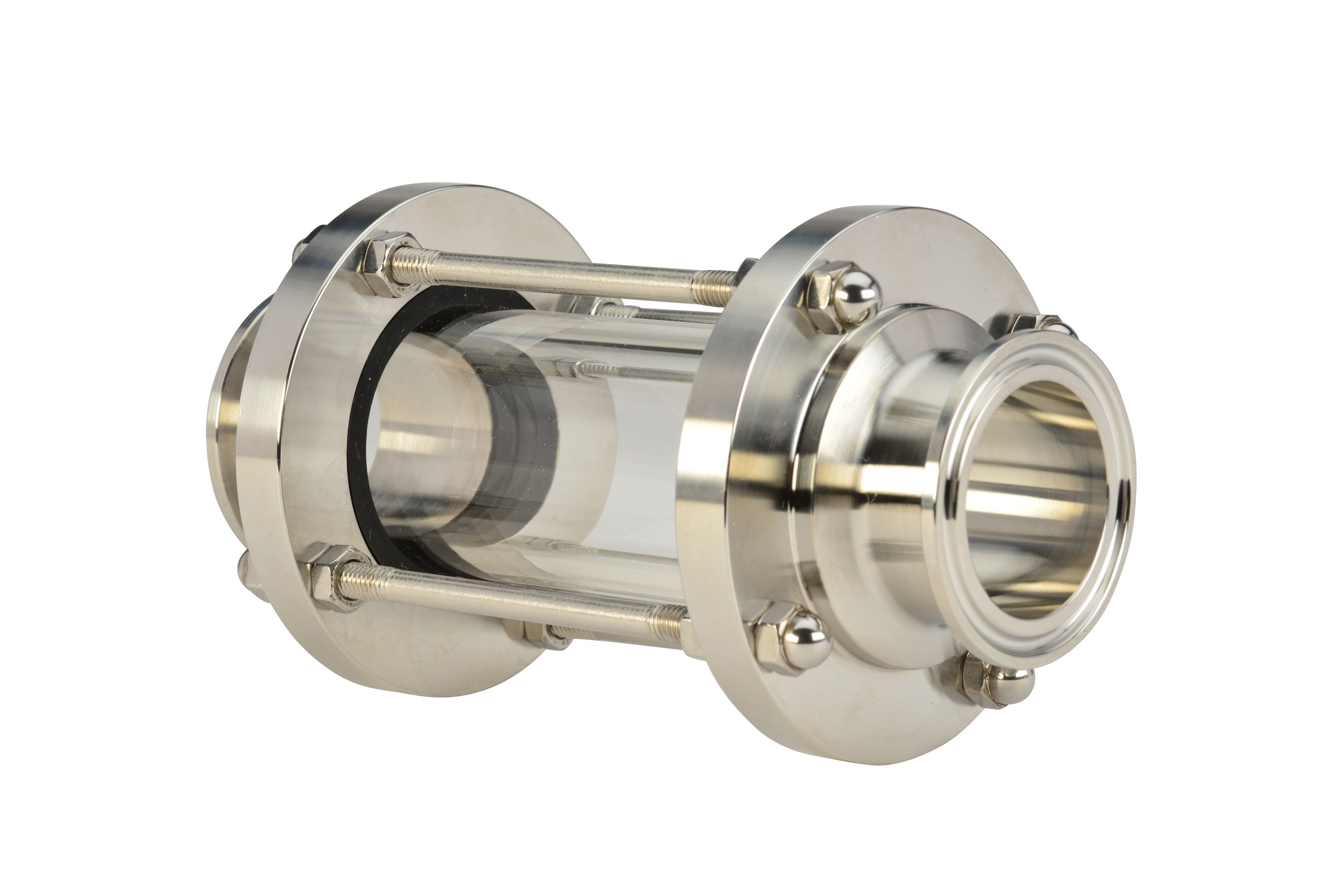 3" Clamp-End In-Line Sight Glass - Borosilicate Glass - EPDM ...