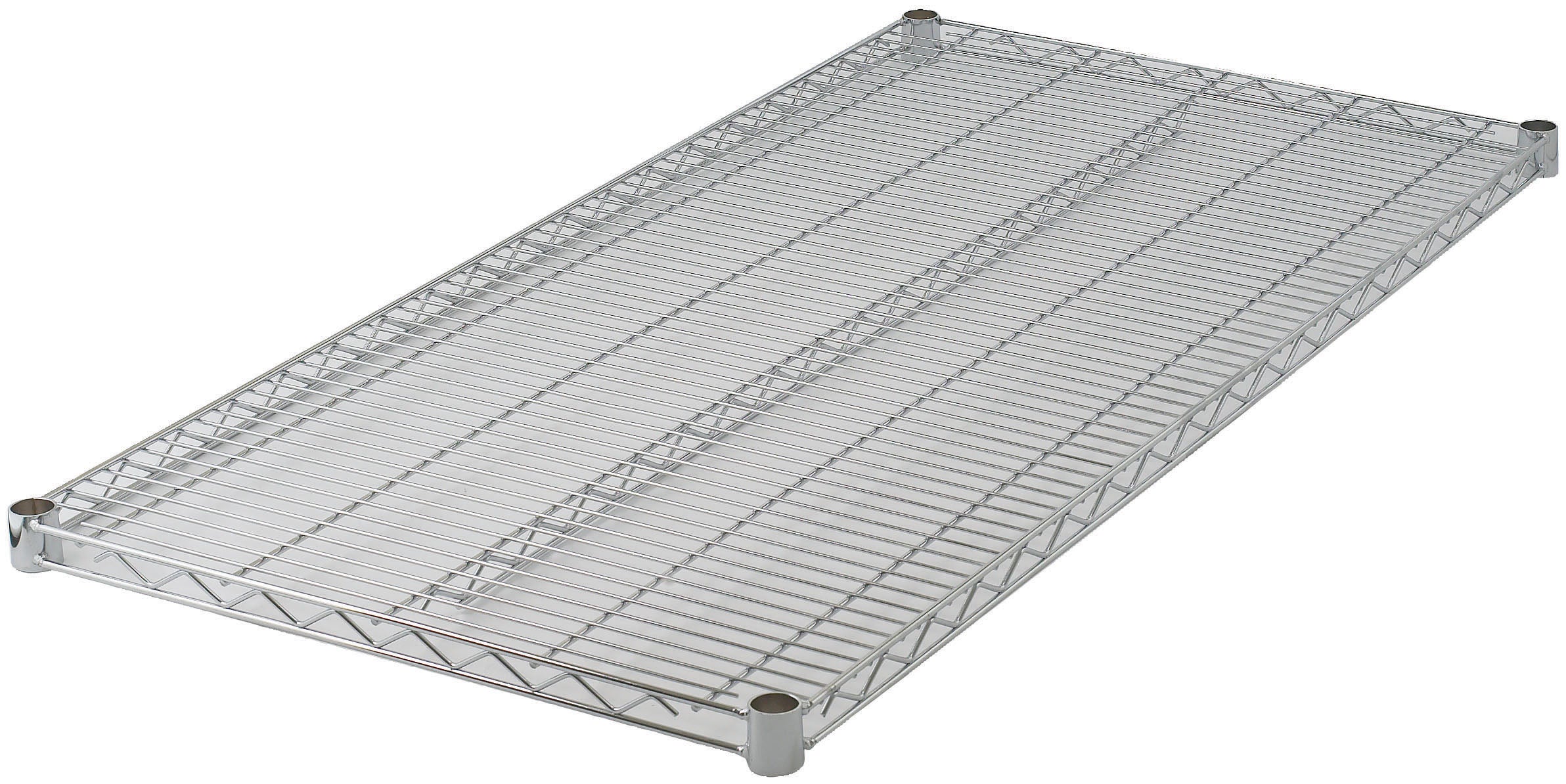 Winco VC-2424 24 Inch Shelf Chrome Plated Wire with Sleeve Clips ...