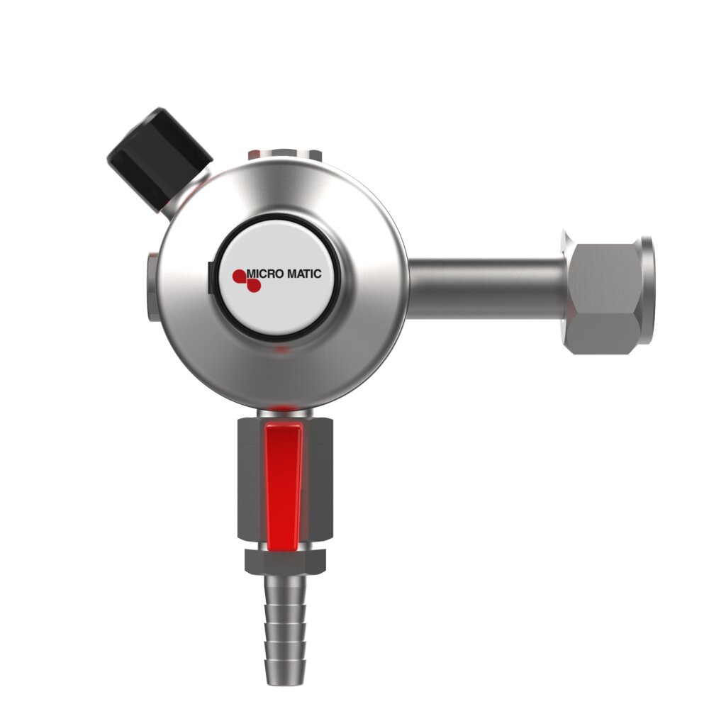 Micro Matic 840-PP CO2 Regulator 30 PSI Gauge-Less UL Listed – HowdyBrewer