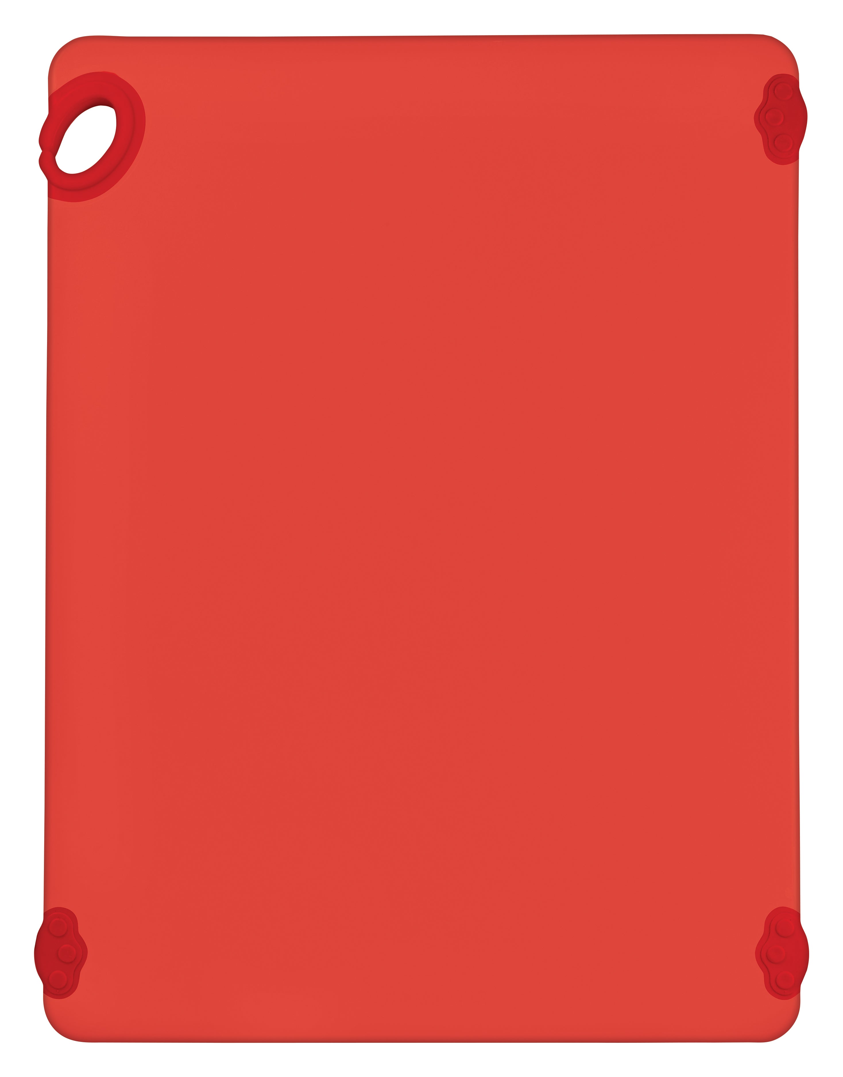 Winco CBK-1824RD 18 Inch Red Cutting Board with Rubber Grip Hook Co-po ...