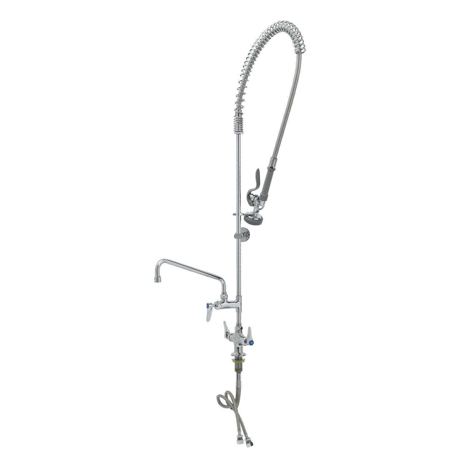 T&S Brass B-0113-12-CR-B Pre-Rinse Unit - Ceramas & Wall Bracket ...