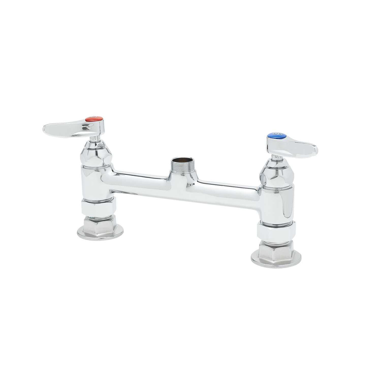 T&S B-0220-LN Mixing Faucet, 1/2" IPS Female Inlets, 8" Centers, Deck ...