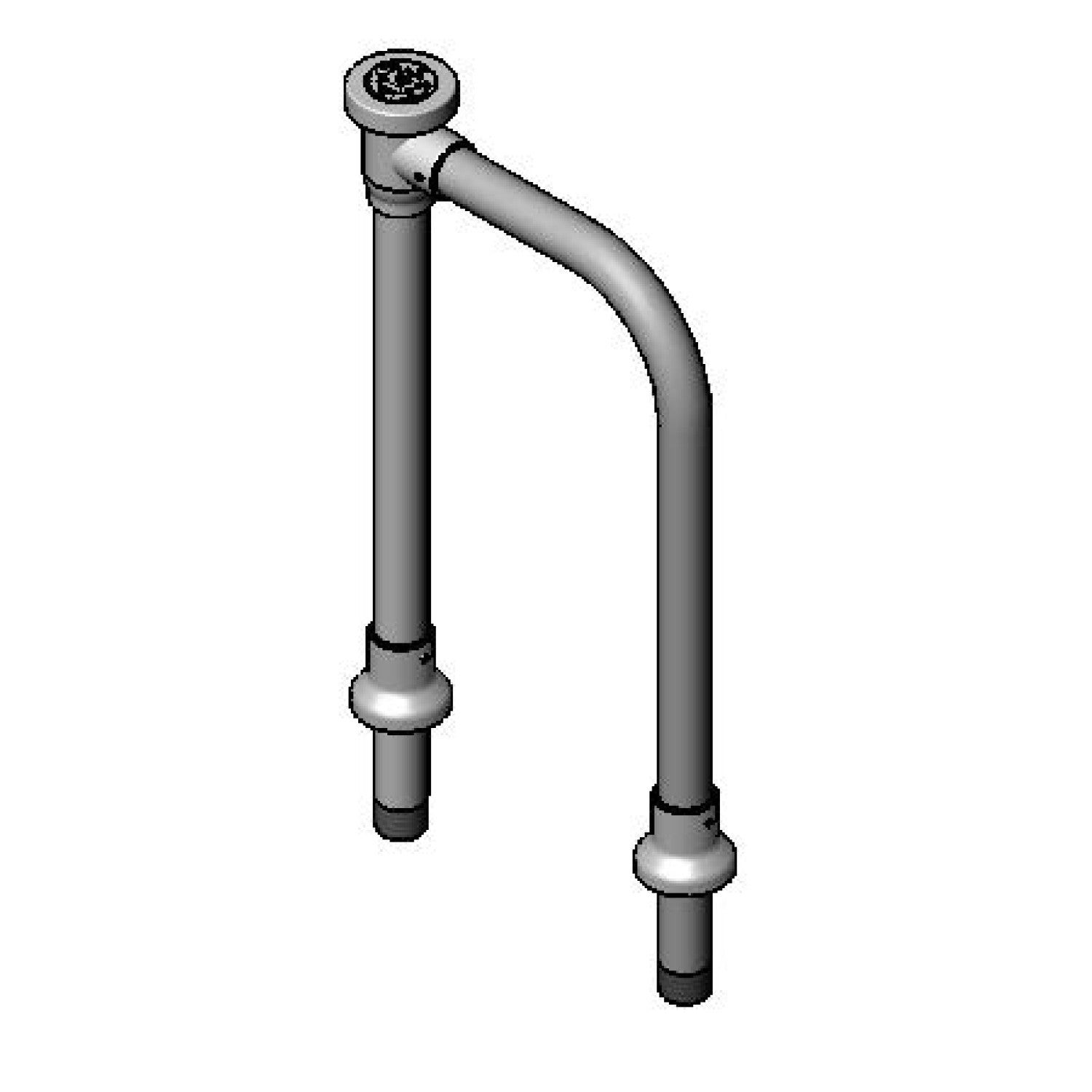 Elevated Vacuum Breaker Assembly (3/4" NPT) w/ Adjustable Slip Flanges ...