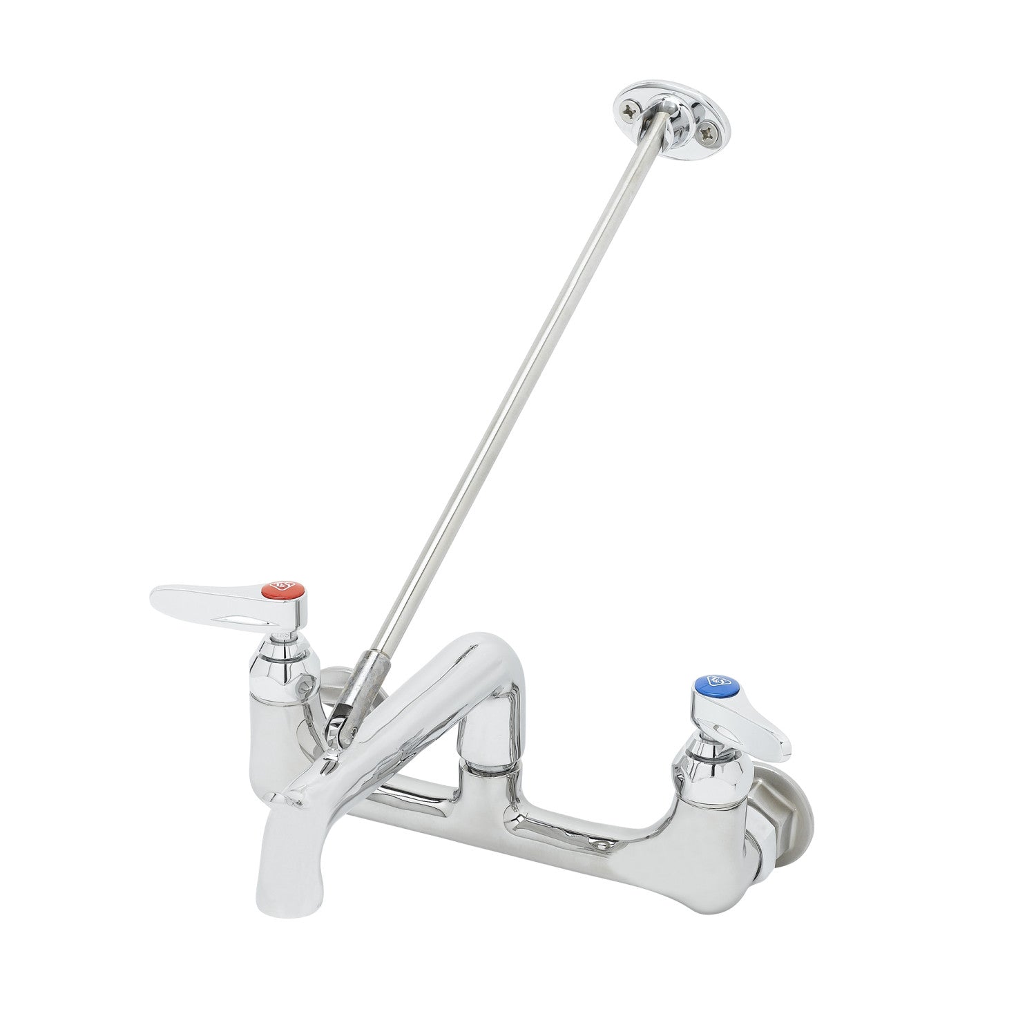 T&S Brass B-0660-POL Service Sink Faucet - Wall Brace & Plain ...