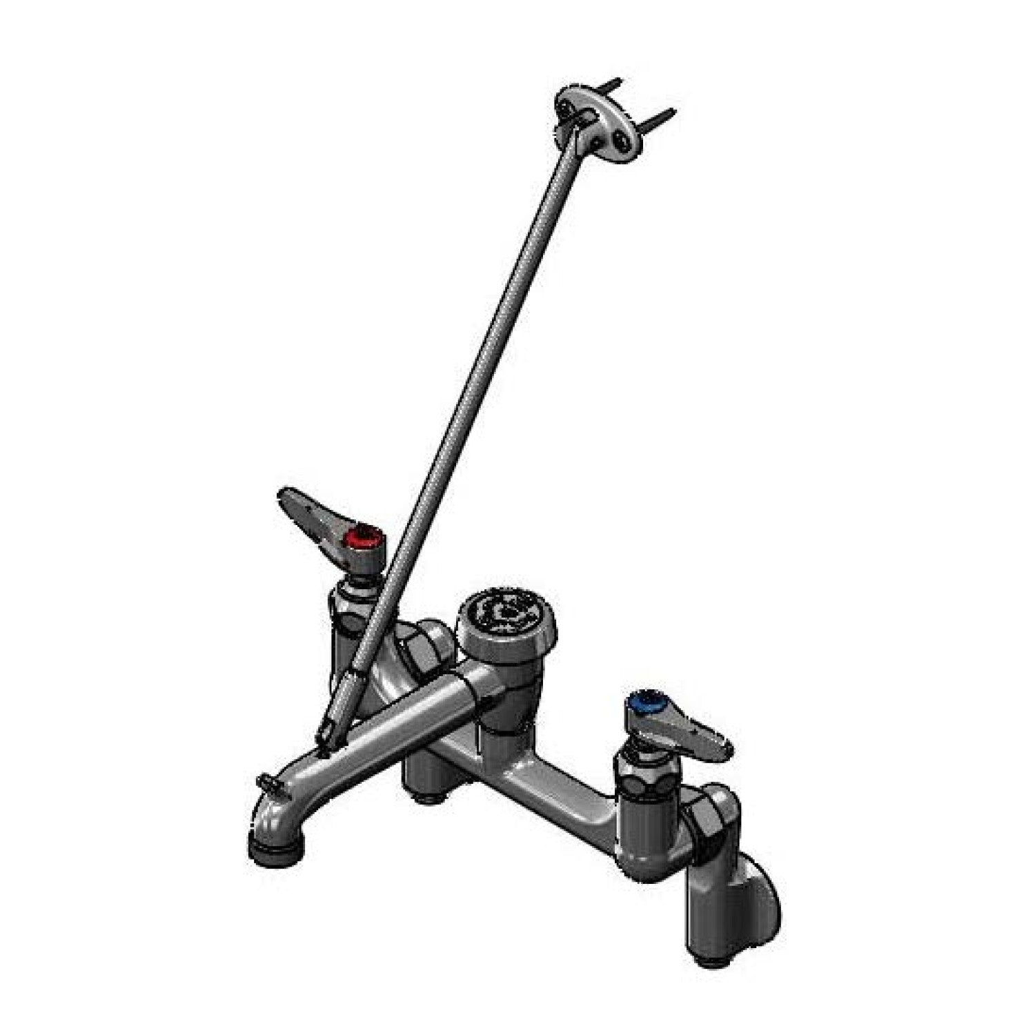 8"c/c Wall Mount Serv.Sink Fct,Adj.1/2"NPT Inlet Flanges,Vac.Breaker,S ...