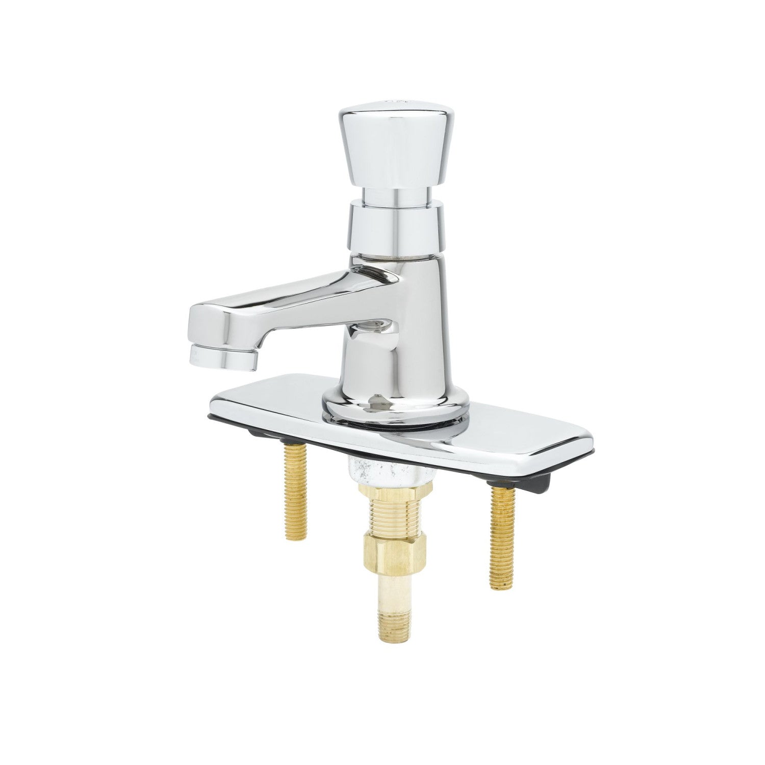 T&S Brass B-0712-4DP Metering Sill Faucet - Forged Deckplate – HowdyBrewer