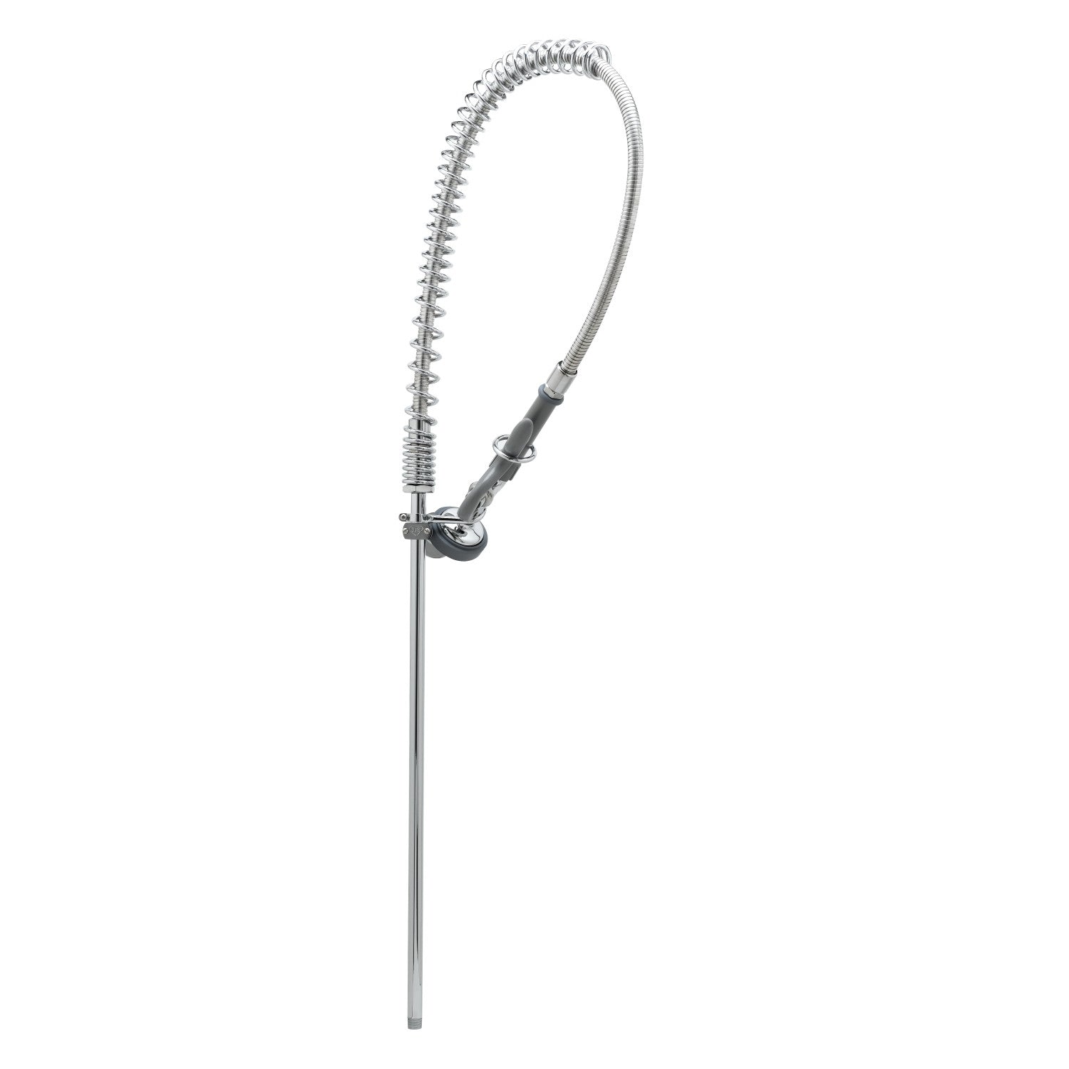 Pre-Rinse Assembly, 44" Stainless Steel Hose, Self-Closing Squeeze Val ...