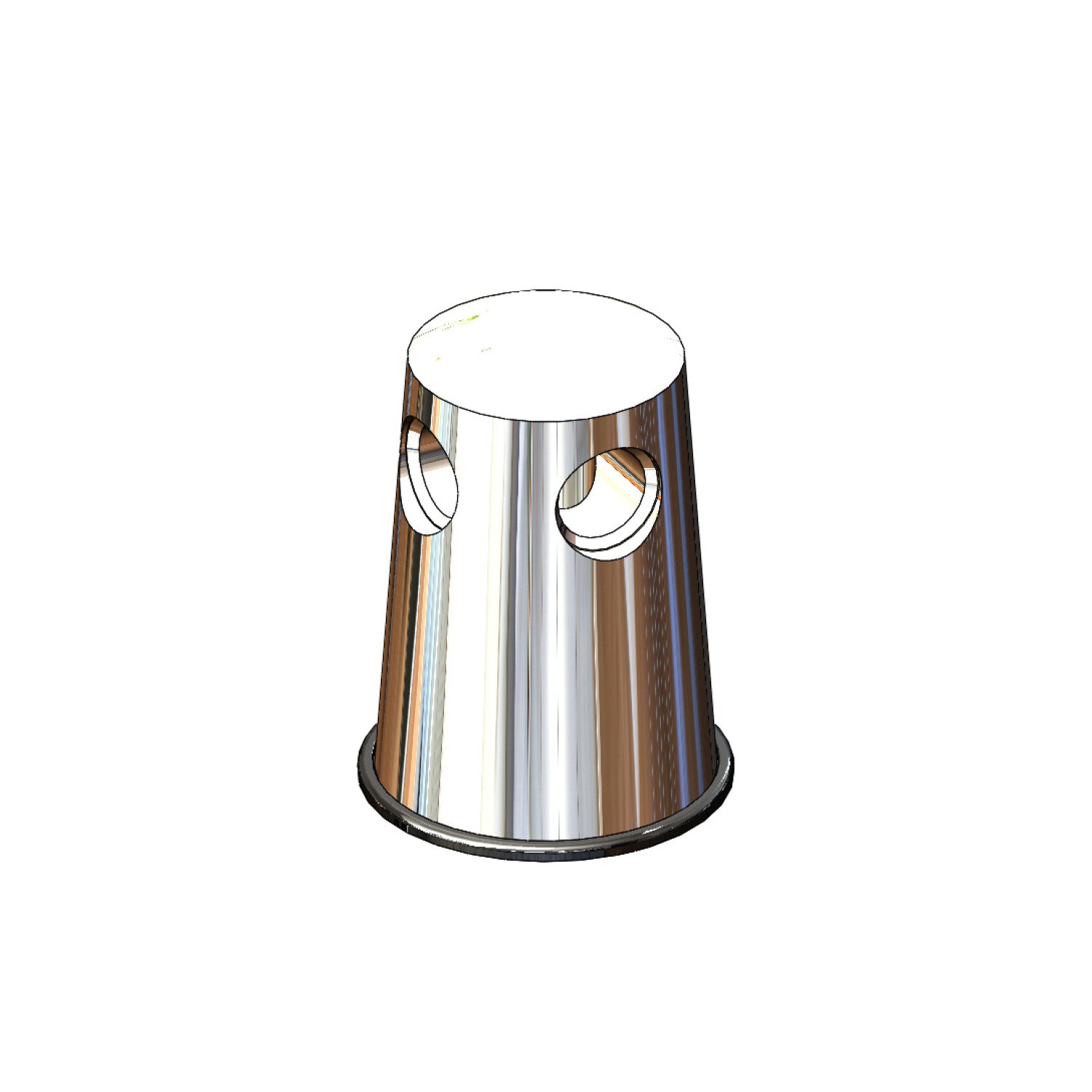 Turret with Two 90 Degree Side Outlets Laboratory turret with polished ...
