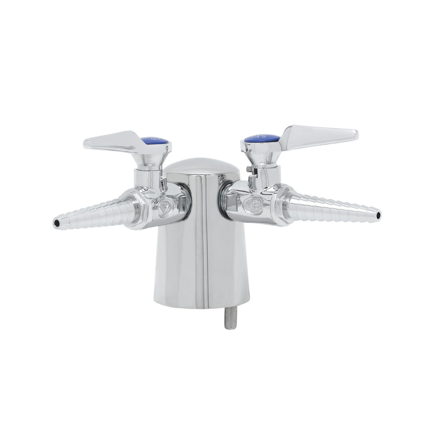 T&S Brass BL-4203-0 Tapered Lab Turret - Dual 90° Hose Cocks & VR Moun ...