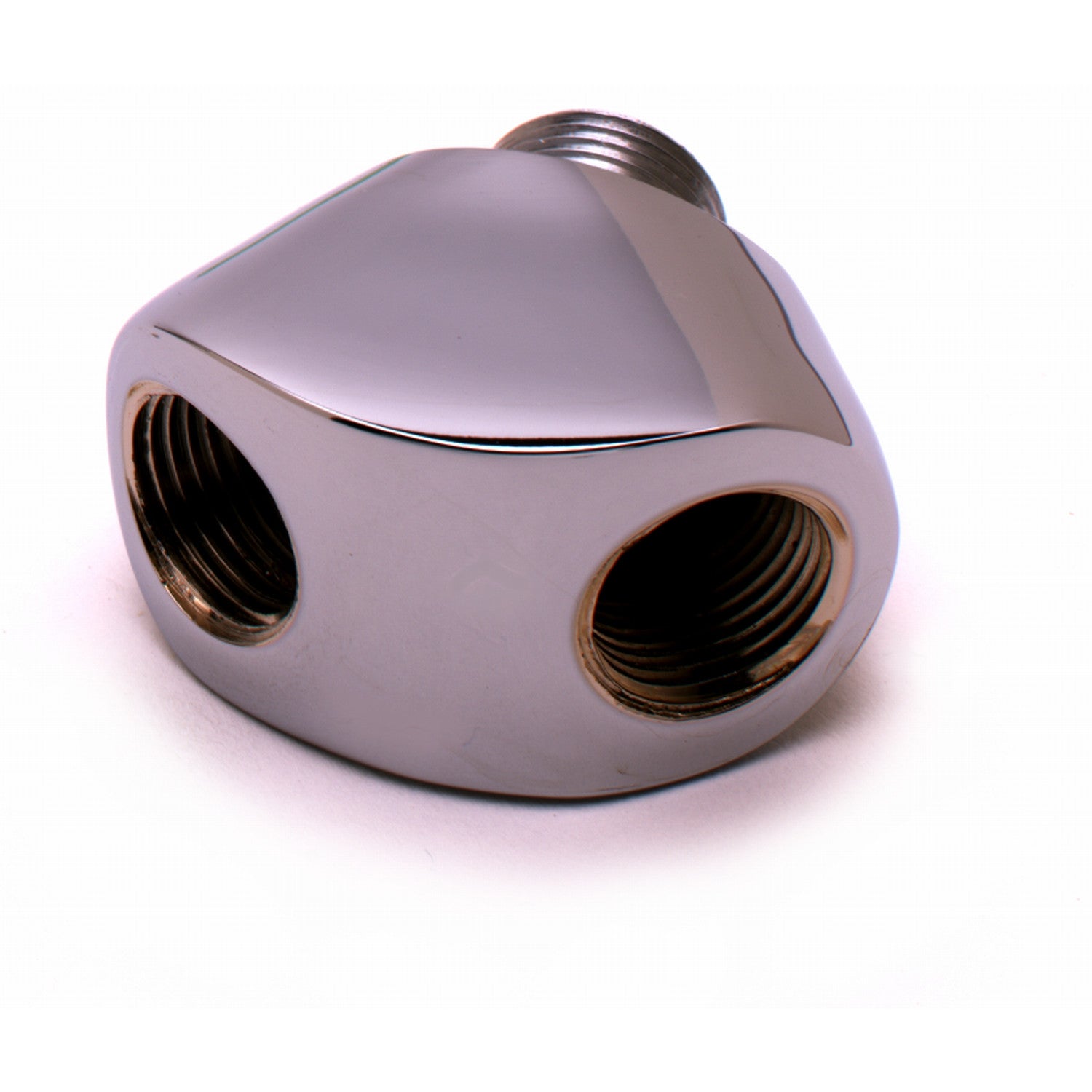 Lab Wye Fitting, 3/8" NPT Male Inlet and Two 3/8" NPT Female Outlets ...