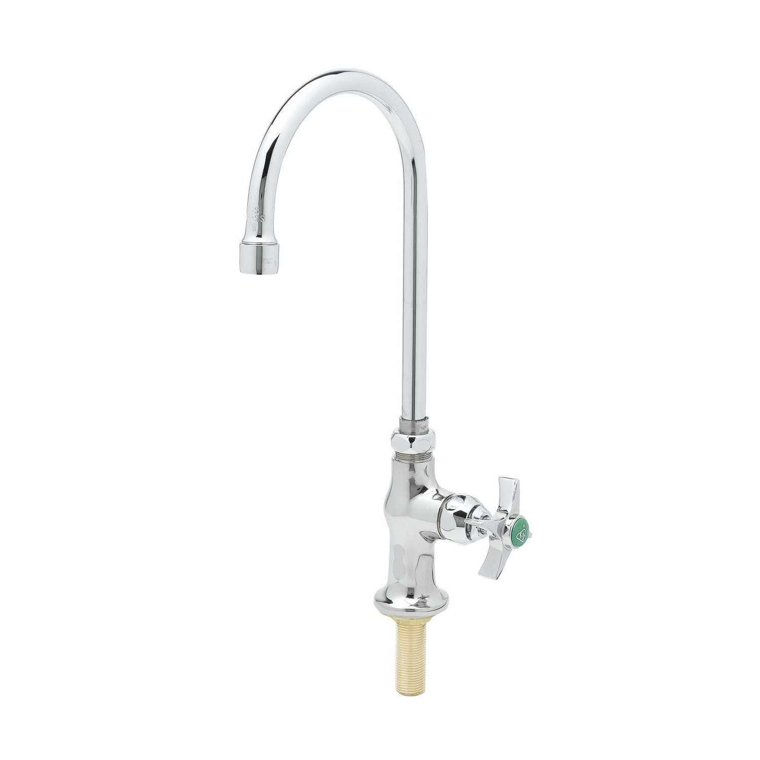 Lab Faucet, Single Temp., Swivel/Rigid Gooseneck, Aerator Outlet, 1/2 ...