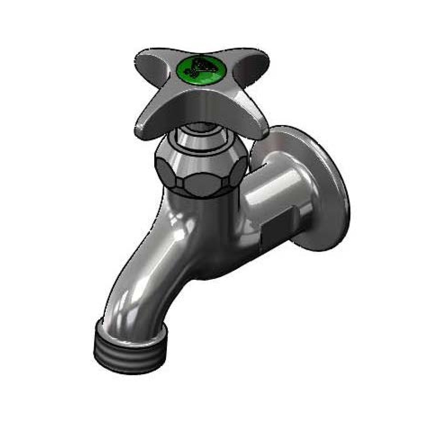 T&S Brass BL-5800-03 Lab Faucet with Garden Hose Outlet - 1/2" NPT ...
