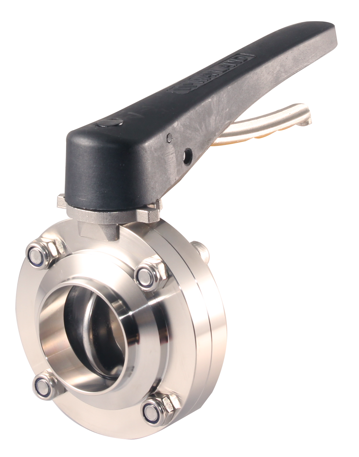 2" Butt-Weld Butterfly Valve Black Plastic Trigger Handle - VITON (BFV ...