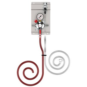 Draft Beer CO2 Regulator Panel Assembly – 1 Gauge – 0-60 PSI – 1 Press ...