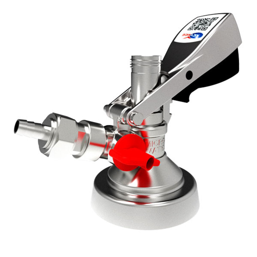 KeyKeg Stainless Steel Keg Coupler – Ergo Lever Handle by Micro Matic – HowdyBrewer