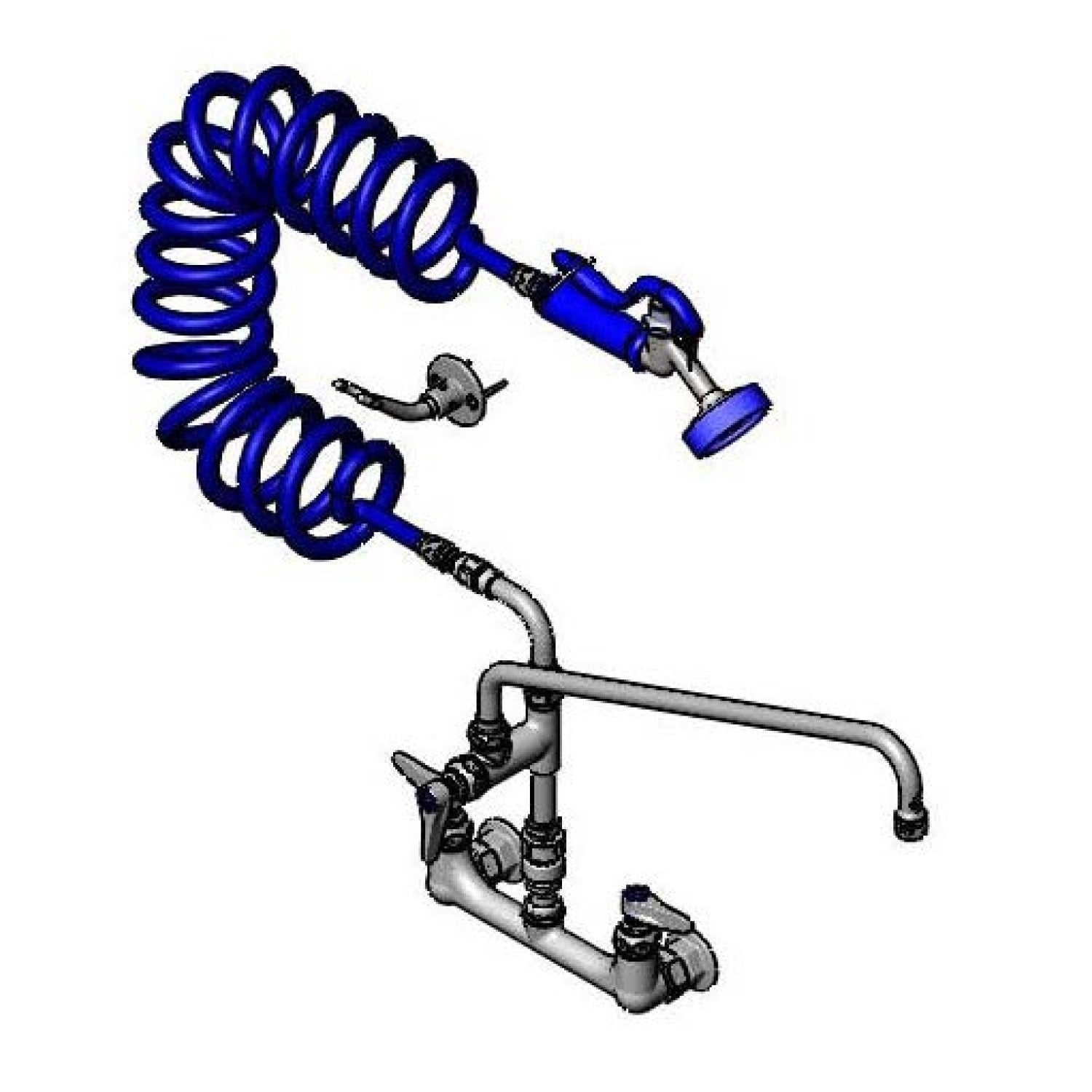 T&S Brass PG-8WSAV-18 8" Wall Mount Pet Grooming Unit - 18" Add-On ...
