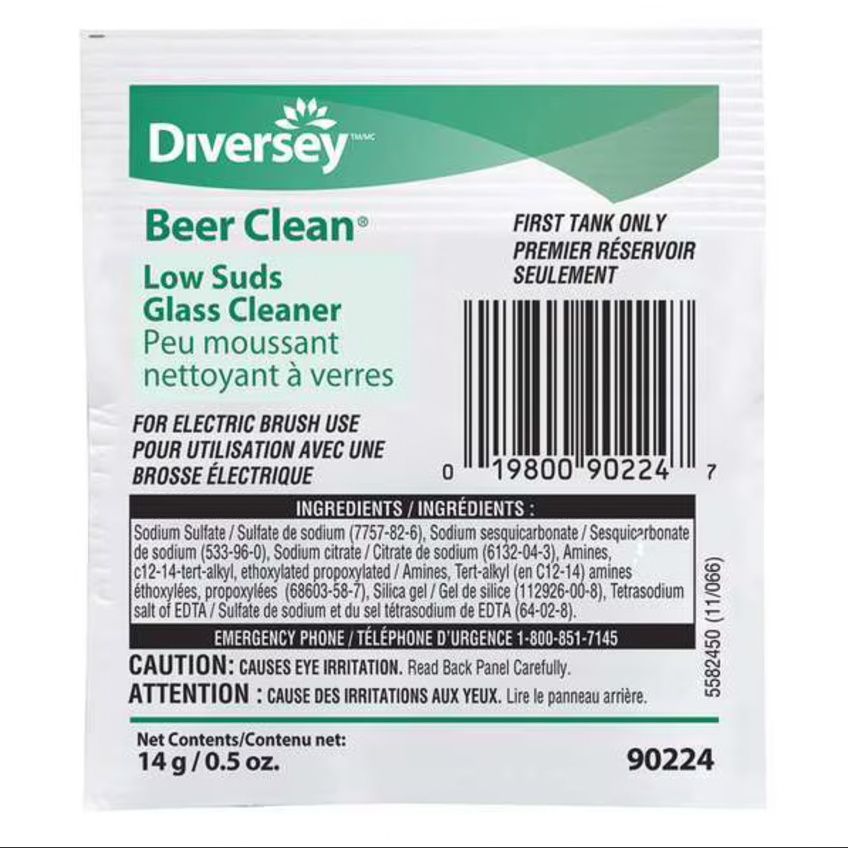 Beer Clean Low Suds General Purpose Cleaners, 0.5 oz. Packet, Odorless ...