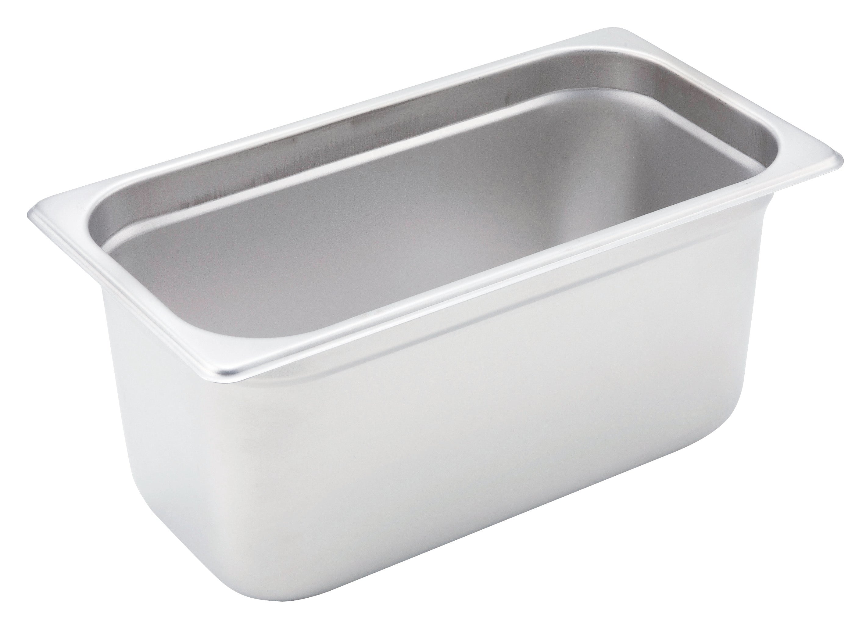 Winco SPJH-306 6-7/8 Inch Steam Table Pan 1/3 Size Heavy Weight Stainl ...