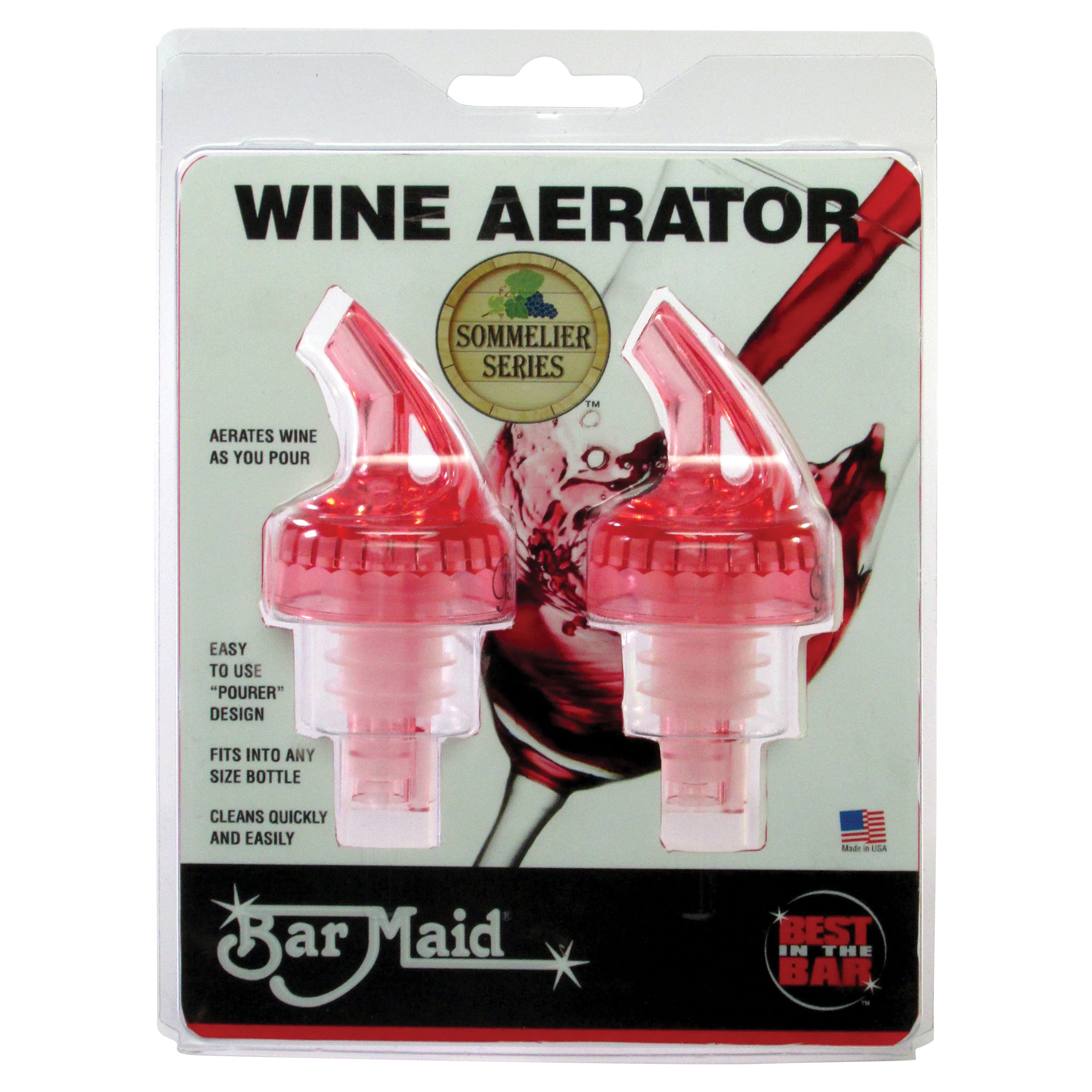 Winco BMP-600AR Bar Maid Professional Wine Aerator - 2 Pieces/Pack ...