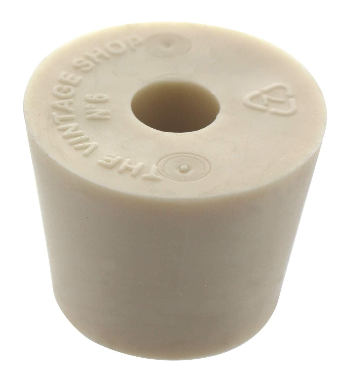 #6 Rubber Stopper for 1 Gallon Jugs with Drilled Hole for Airlock ...