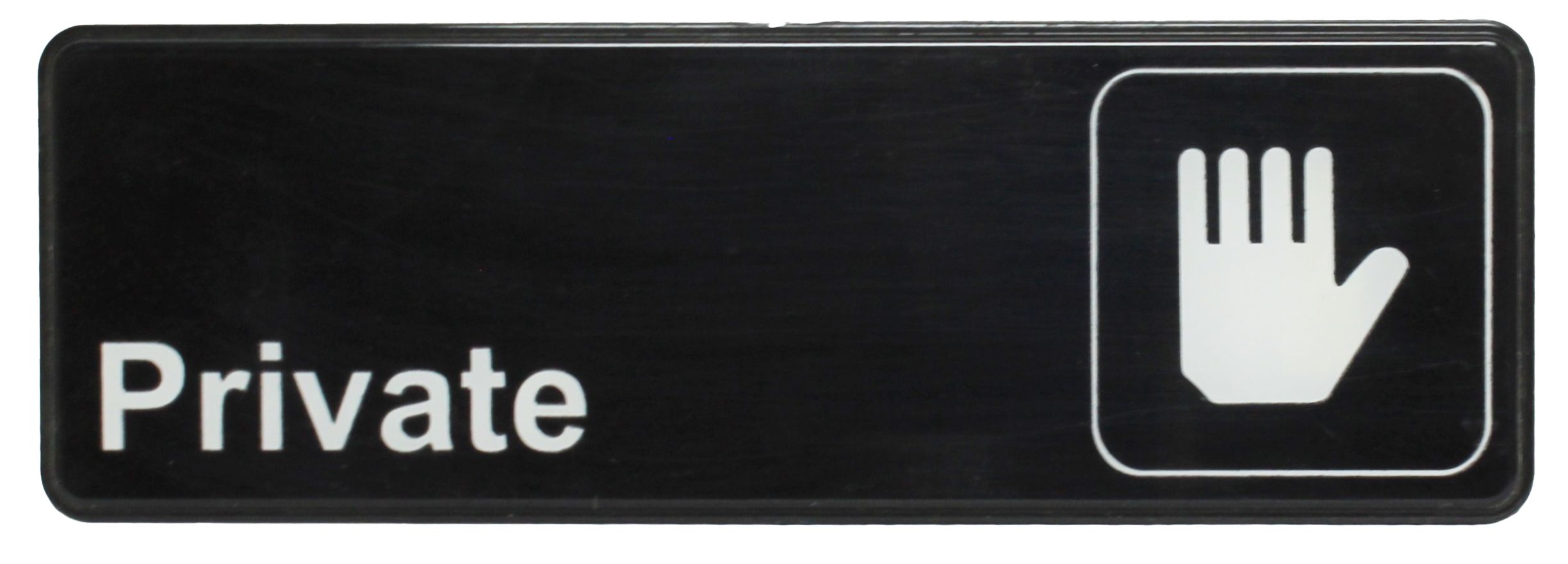 Thunder Group PLIS9303BK 9 Inch Sign Compliance Private Self-adhesive ...