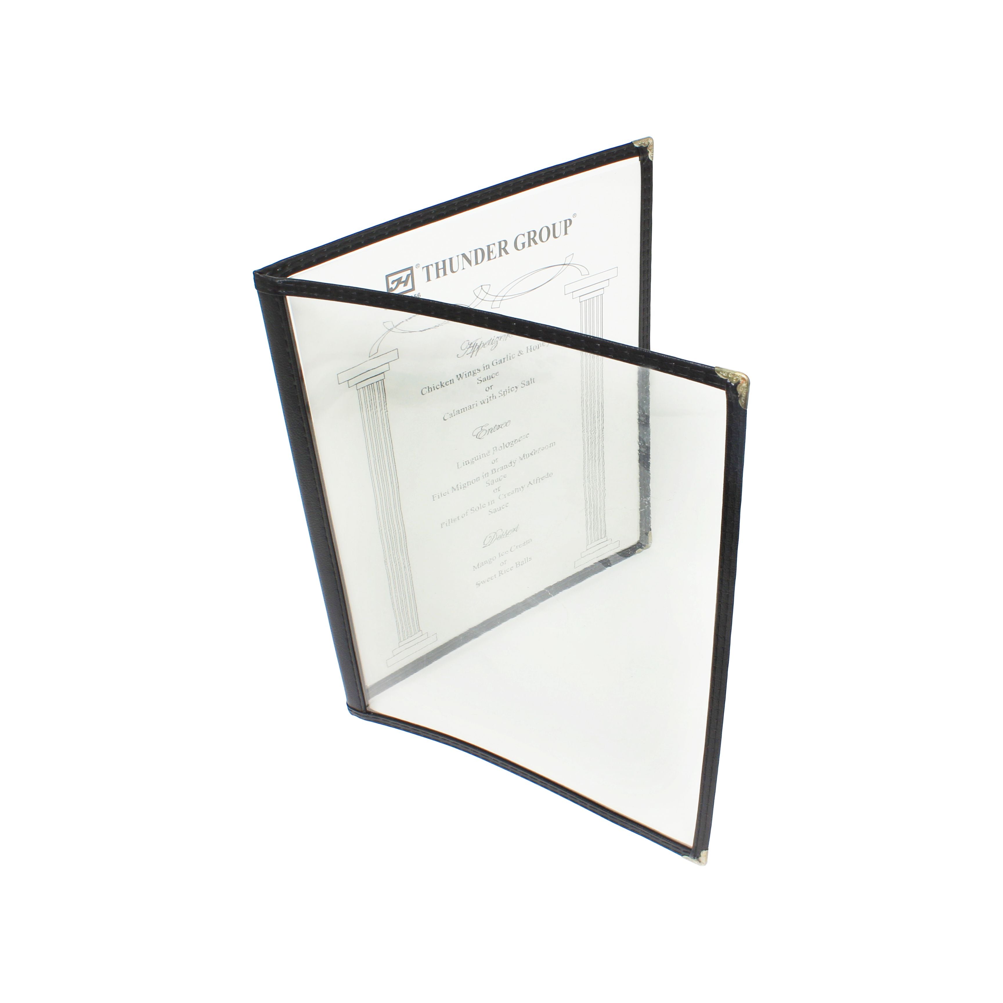 Thunder Group PLMENU-2BL 8-1/2 Inch Menu Cover Double Fold Plastic ...