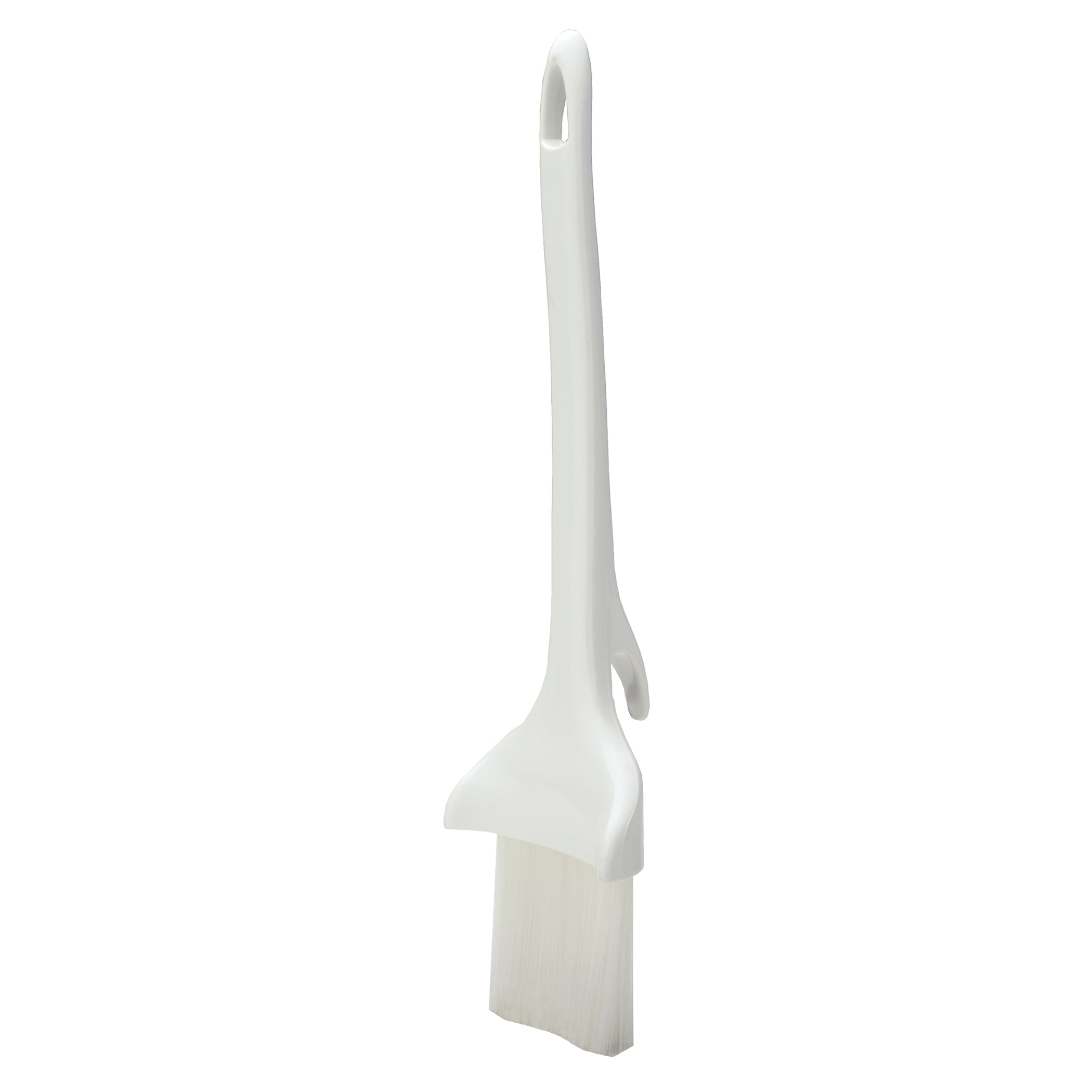 Winco NB-20HK 2 Inch Pastry Brush Concave Hook Plastic White Nylon Bri ...