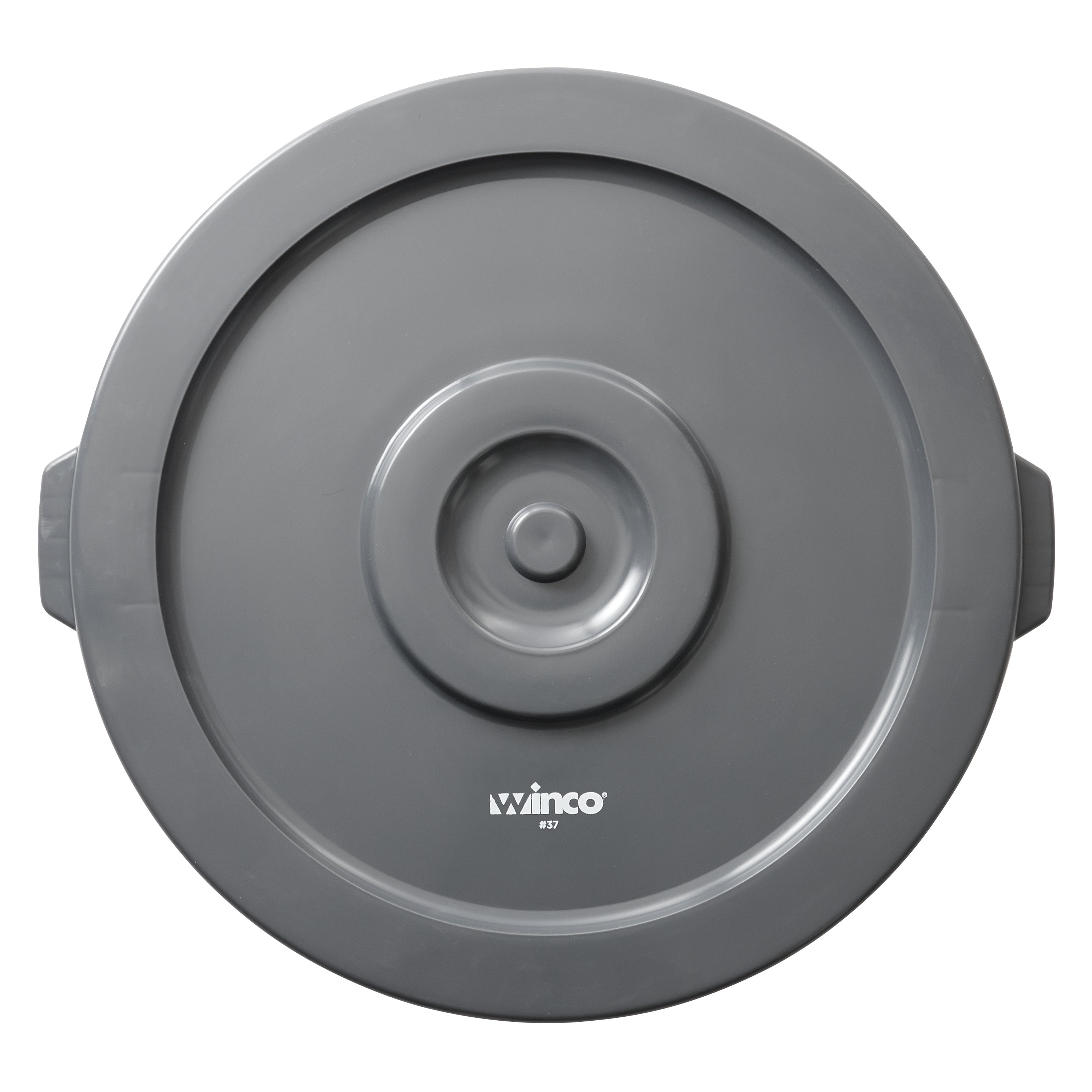 Winco PTCL-32 Lid for PTC-32G Garbage Receptacle Flat Gray Plastic ...
