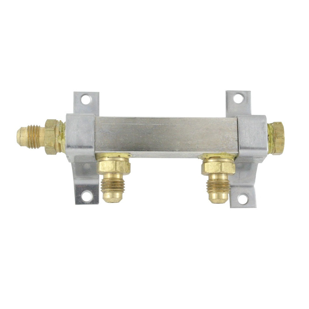 Brass Air Dist 2-Out 1/4inMfl With Chk – HowdyBrewer