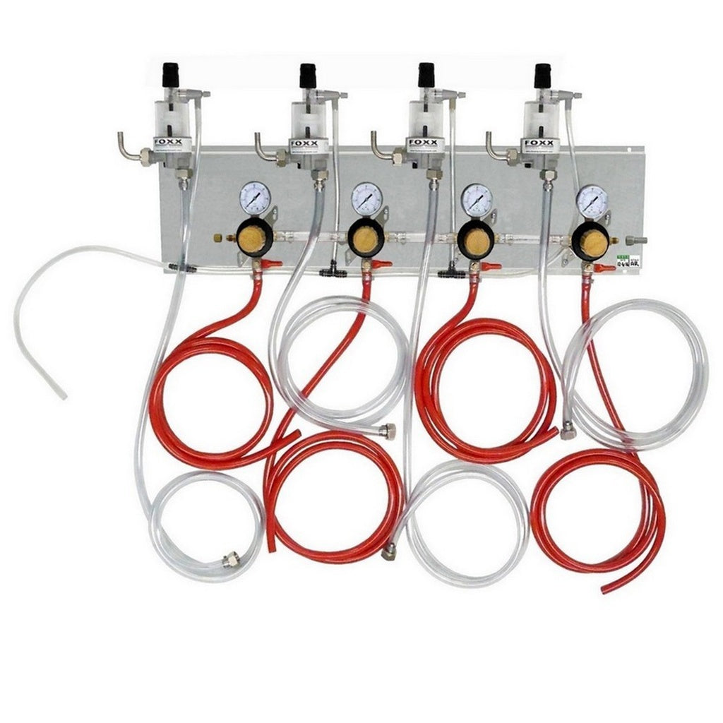 Four-Section Regulated Tap Panel with 4 FOBs & Complete Tubing Set ...