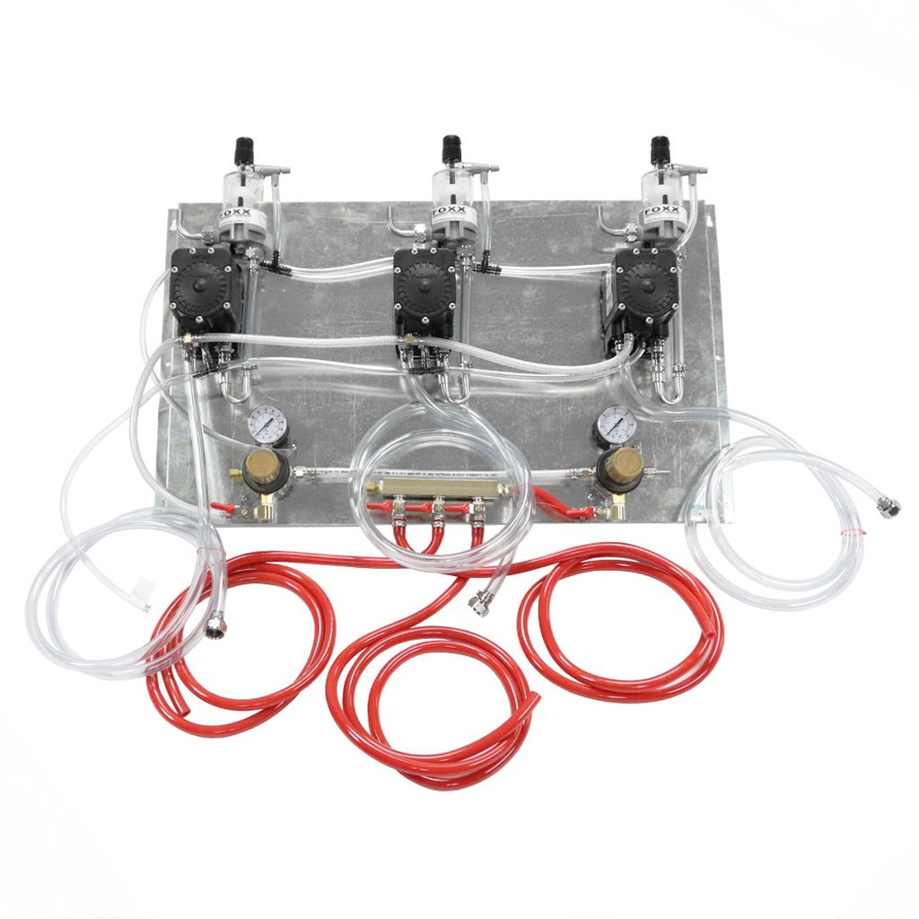 Triple Beer Pump Panel with 3 FOBs for Tap Service – HowdyBrewer