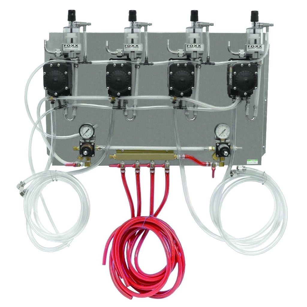 Quadruple Beer Pump Panel for Cornelius Kegs with 4 FOBs – HowdyBrewer