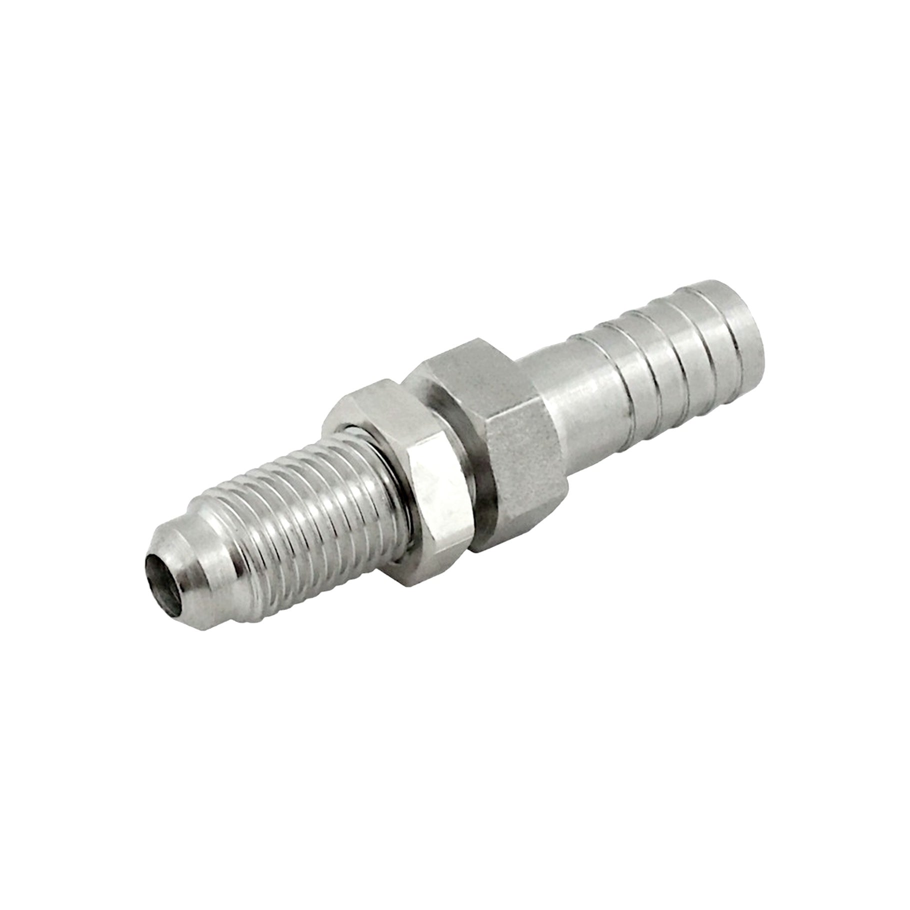 Stainless Steel Panel Mount Adapter - 1/4" MFL x 3/8" Barb - 304SS ...