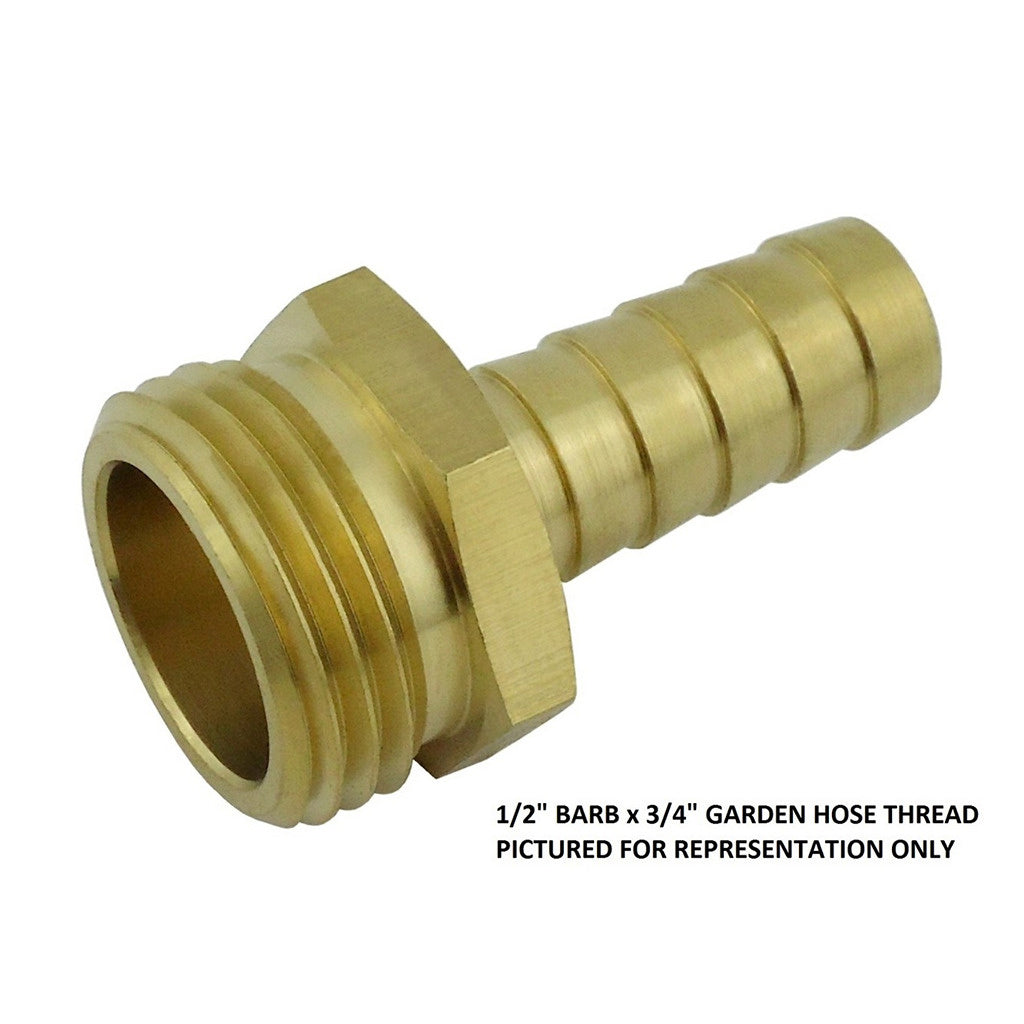 Hose Stem 1/2inB X 3/4inMgh Brass – HowdyBrewer