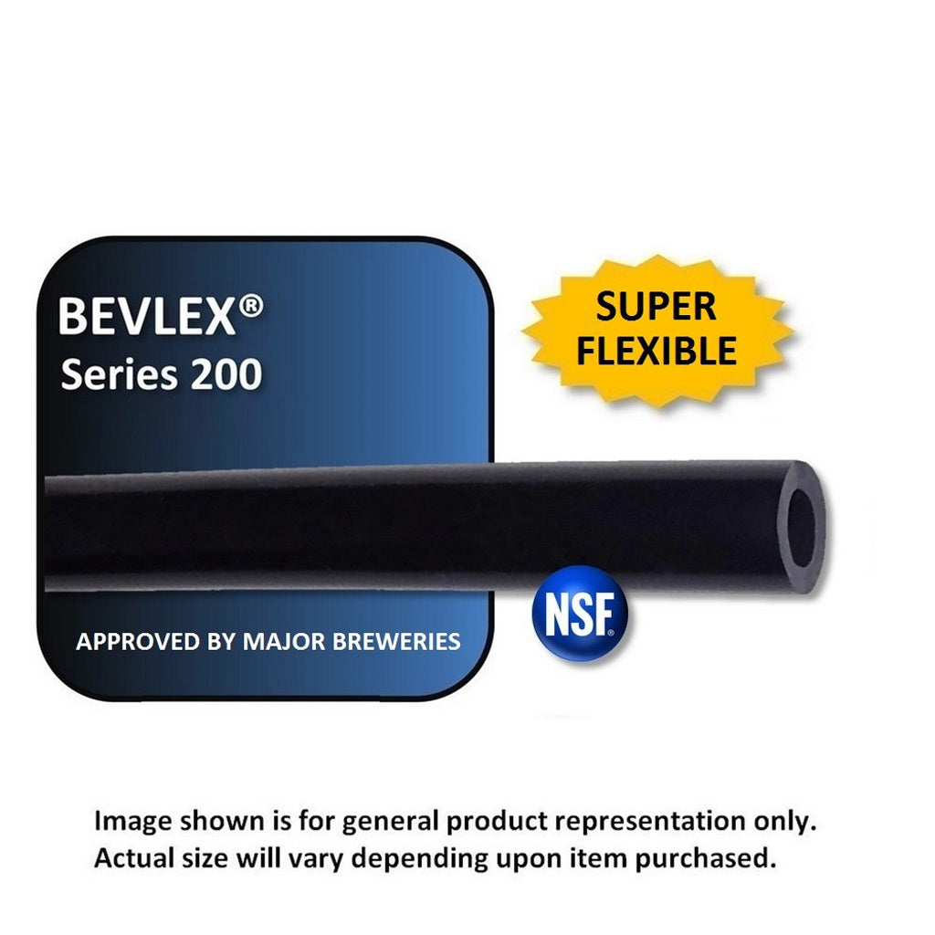 100' - Bevlex PVC Tubing #200 - 3/16" ID x 7/16" OD, Black – HowdyBrewer