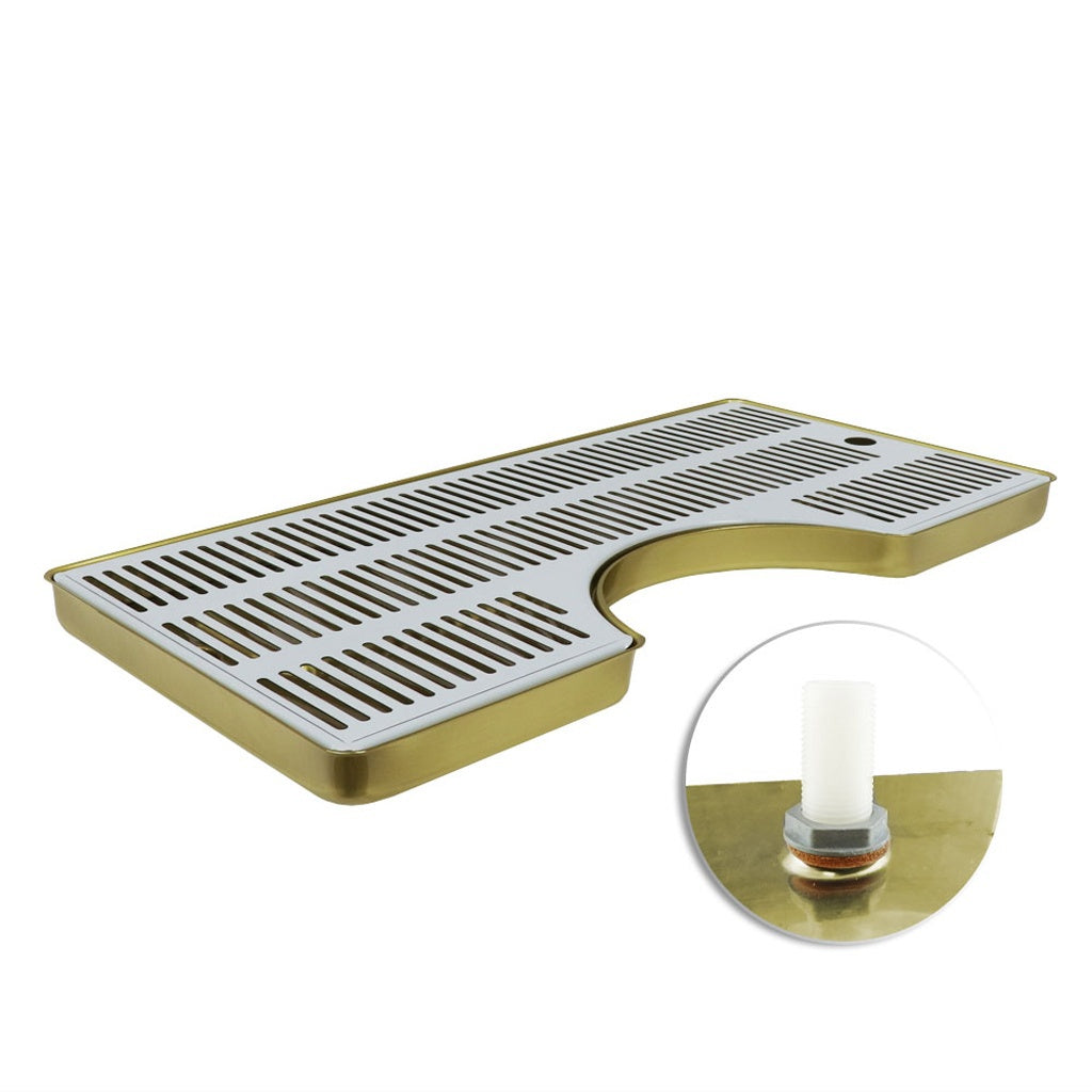 Drain for Ceramic Towers - 10inW x 20inL with PVD-Coated Stainless Ste ...