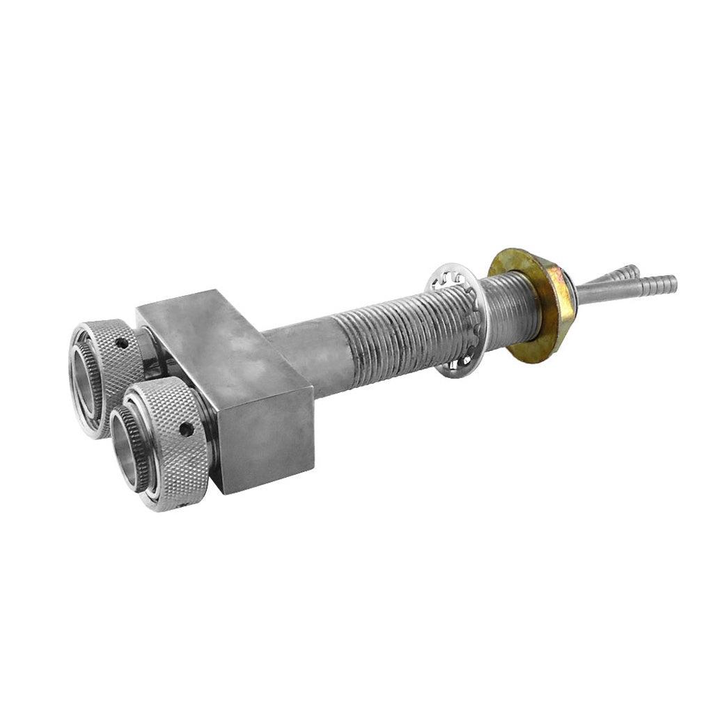 Dual Shank 1/4inBore X 4inL Chrome – HowdyBrewer