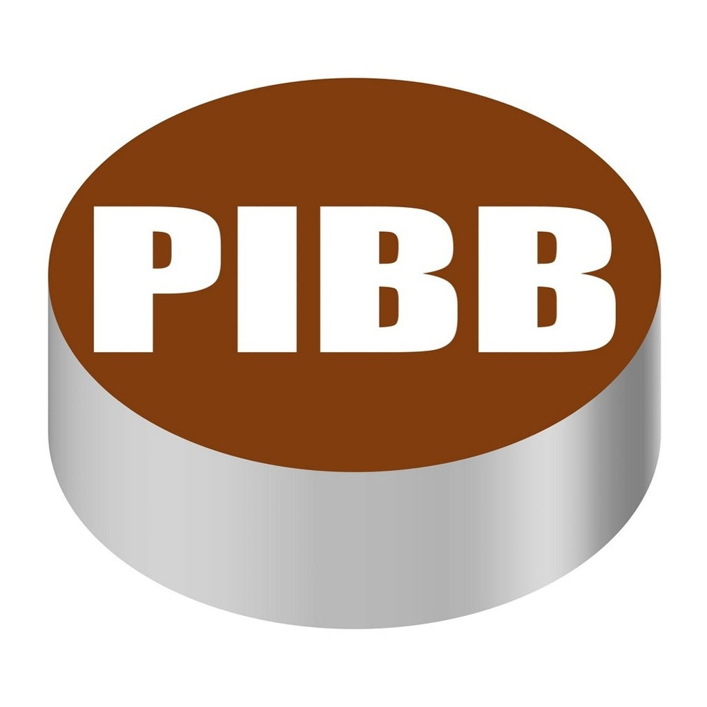 Bargun Button Cap, Round, Pibb, Brown Cap, White Letter - PH10-74-122 ...