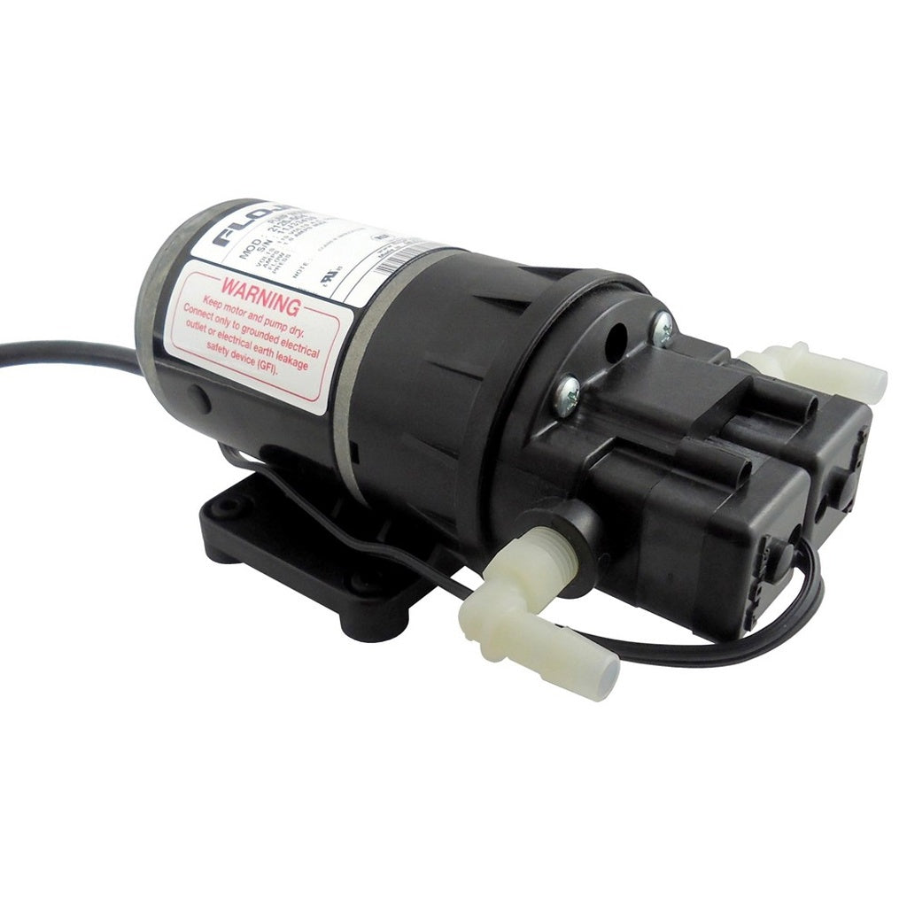 Flojet Electric Syrup Pump – 3/8" Barb, 90° Inlet – 45 PSI Beverage Pu ...