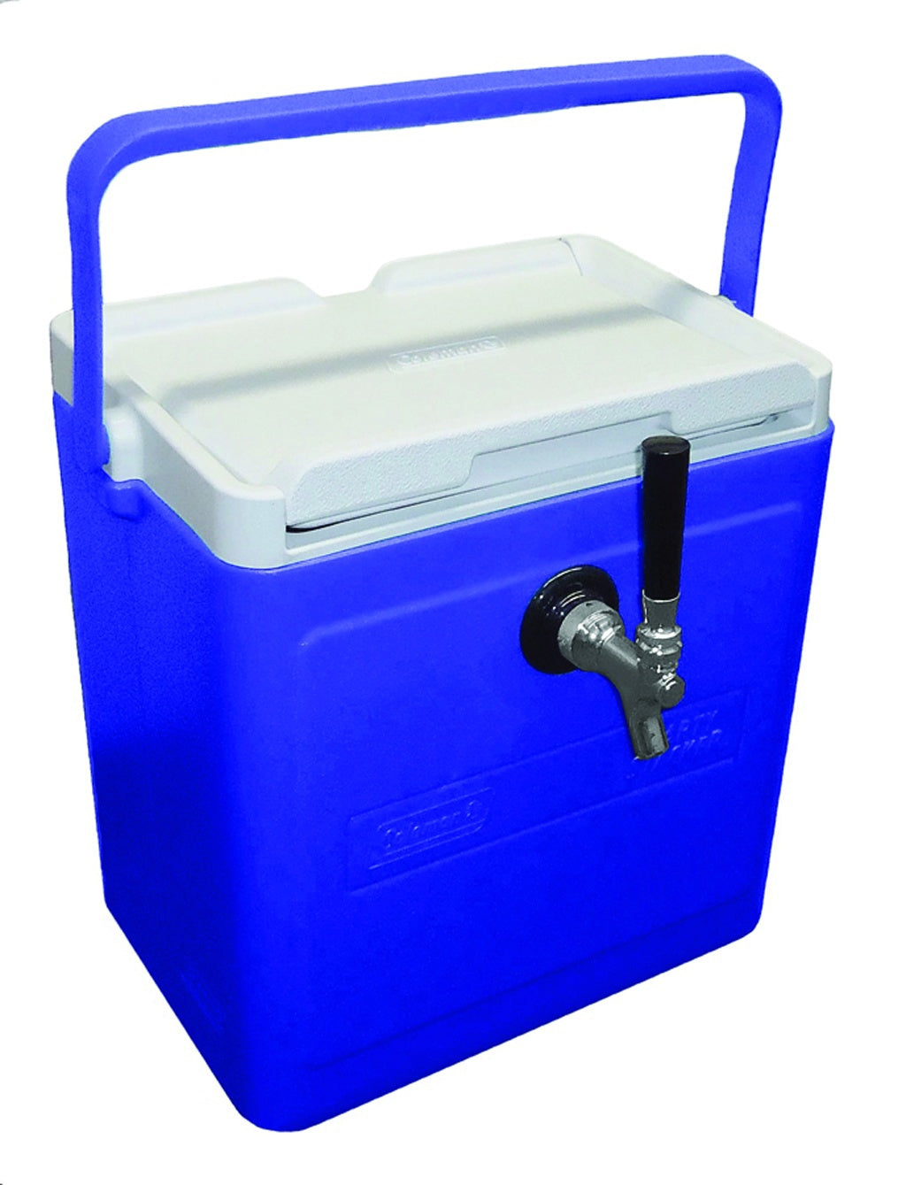 50' Coil Dispenser 1-Fct 18-Qt- Blue Plated Brass – HowdyBrewer