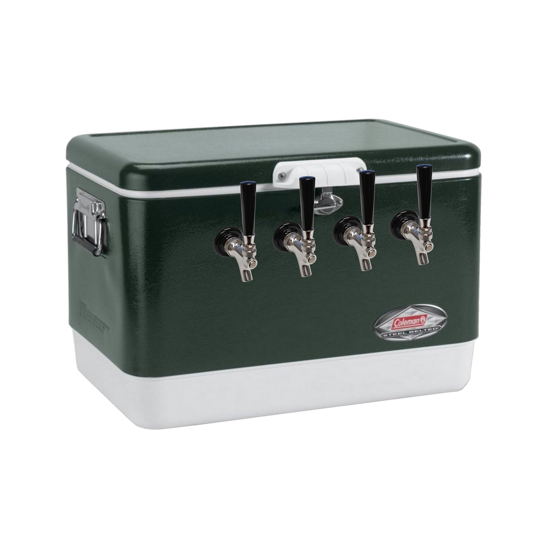 50-foot 4-Tap Coil Dispenser in Green - 54-Quart Stainless Steel 304 ...
