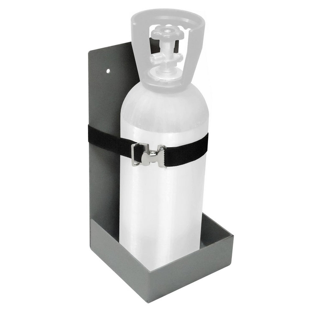 Single CO2 Tank Wall Bracket - Includes Base and Safety Strap – HowdyBrewer