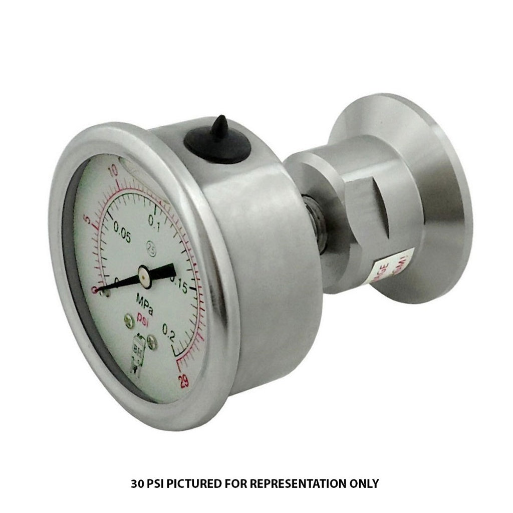 Back Mnt Gauge-Tri Clvr Comp 1-5inCap X 60 Psi – HowdyBrewer